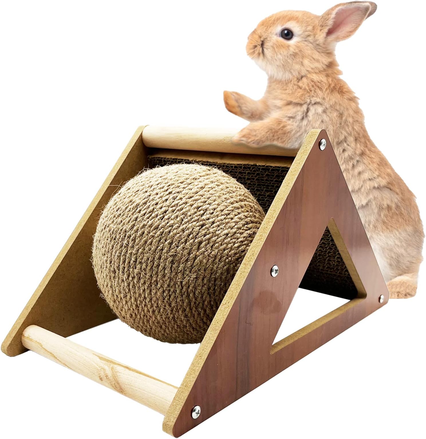 Amazon.com : BNOSDM Rabbit Scratch Toy Natural Sisal Rabbit Scratching ...
