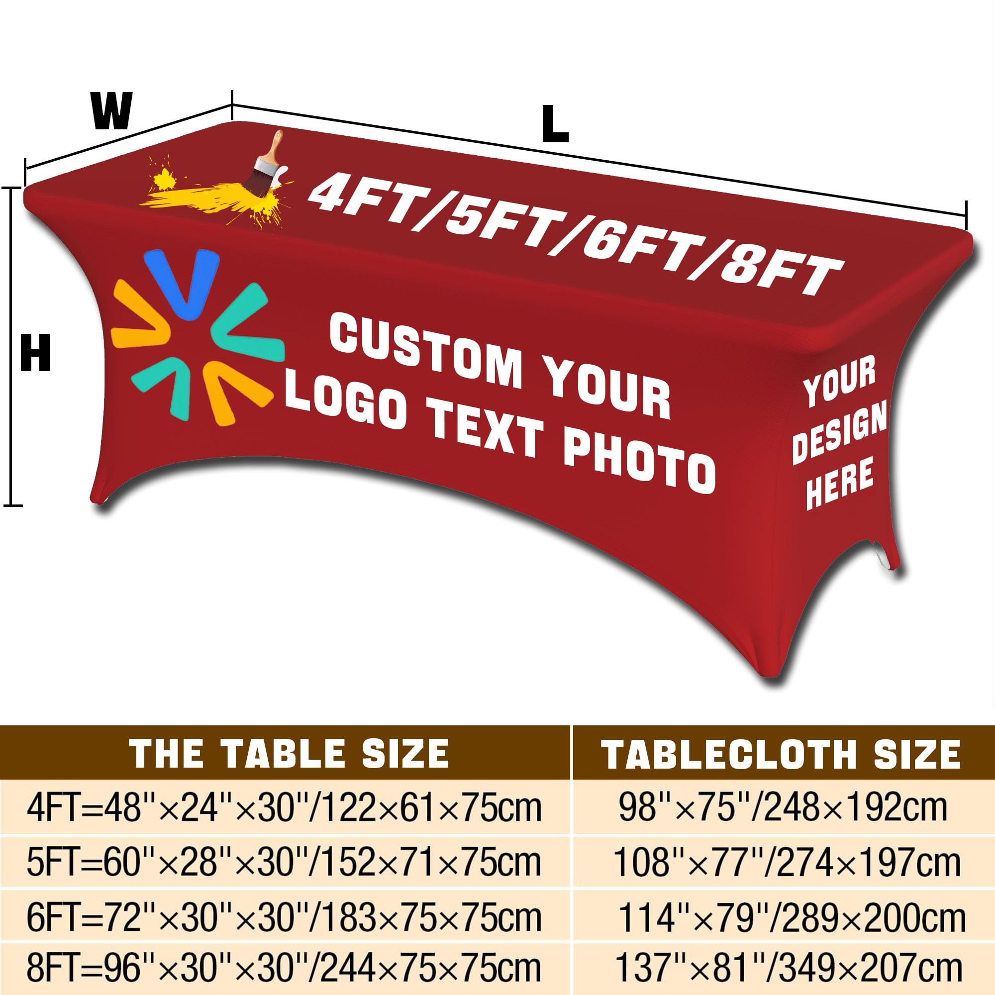 Business Logo Tablecloths Top 5 Custom Table Covers To Promote Your