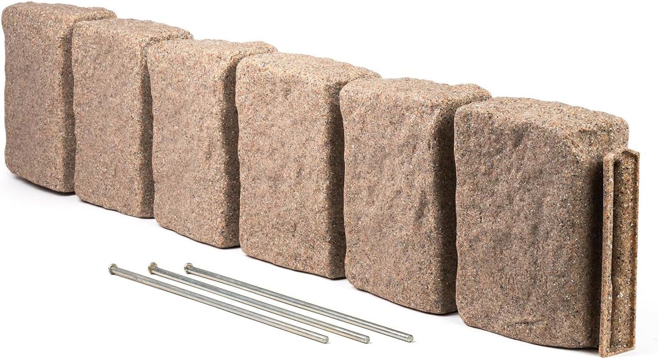 Amazon.com: Beuta Landscape Edging | Garden Edging Border | No Dig Faux ...