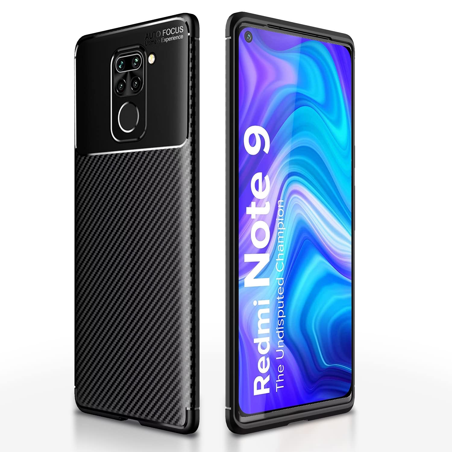 Pikkme Redmi Note 9 Back Cover | Rugged Carbon Fiber | Shock Proof ...