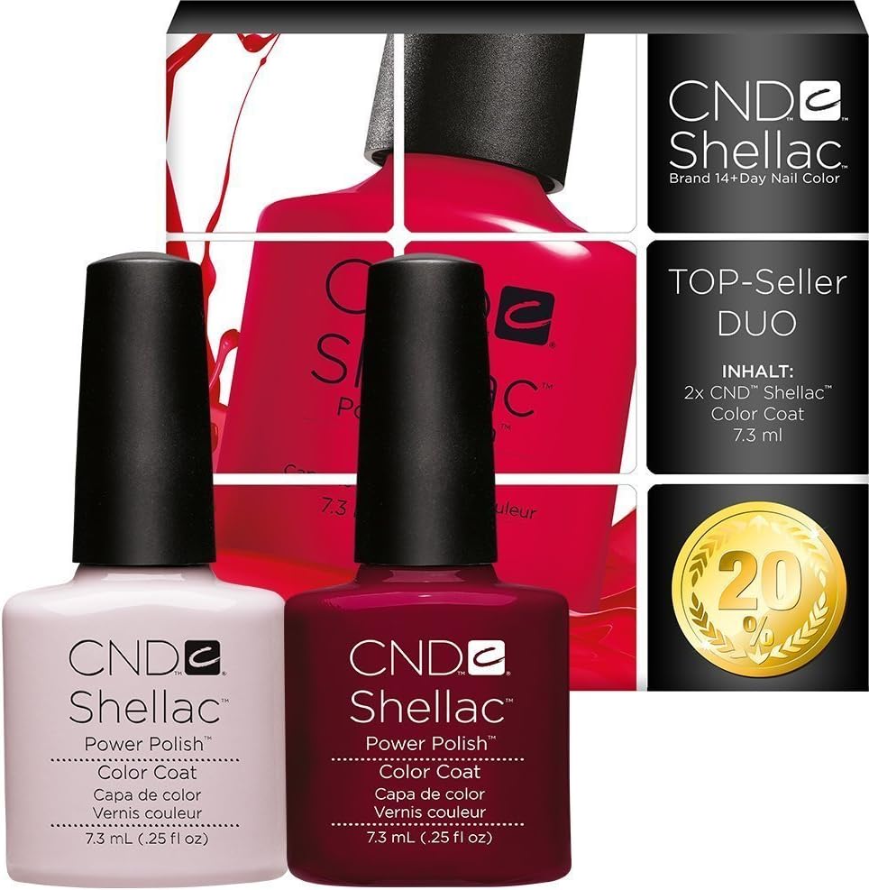 CND Shellac UV/LED Power Polish, Romantique/Decadence 7.3 ml - Pack of ...