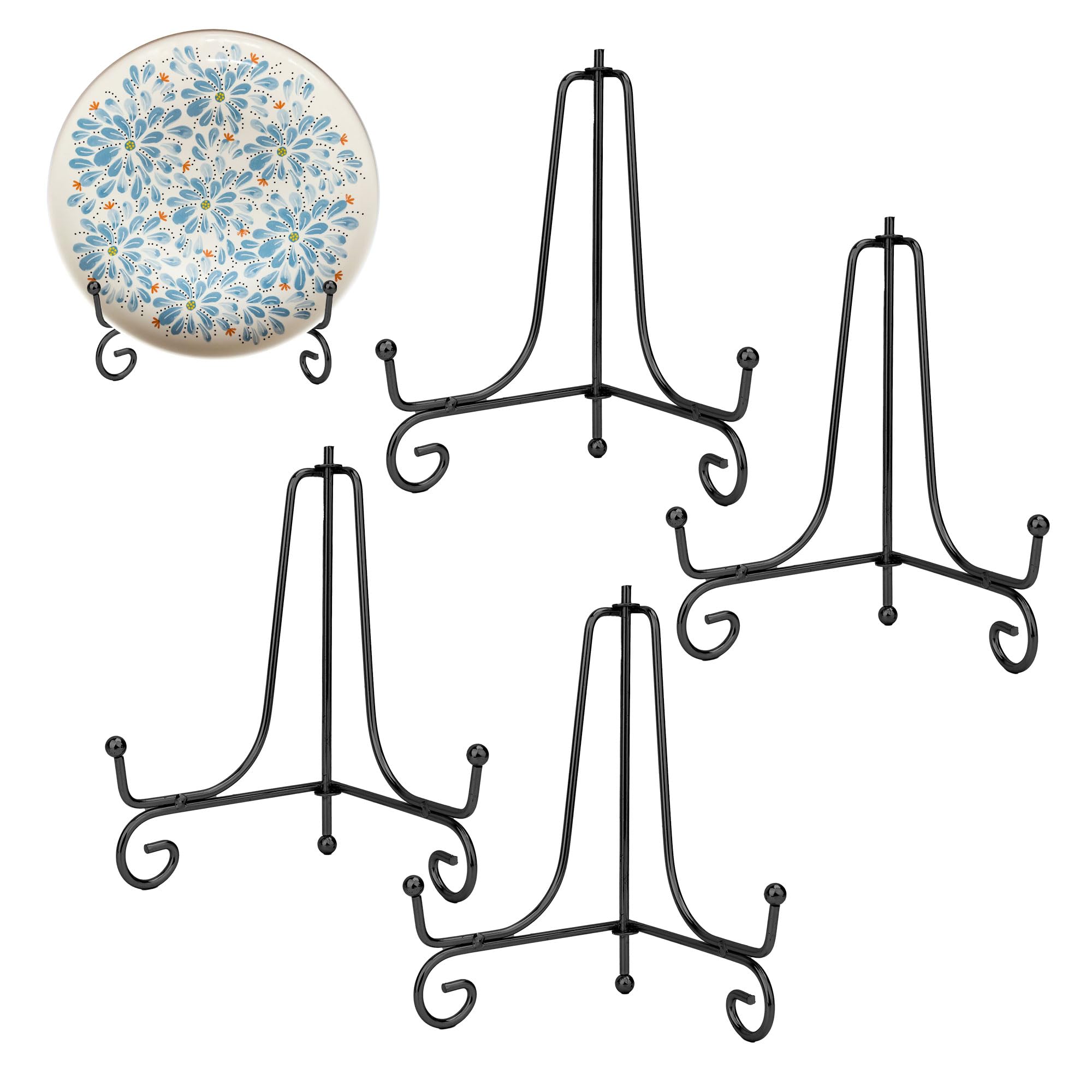 Amazon.com: 4 PCS Iron Display Stand, 4 Inch Mini Easel Stand Black ...