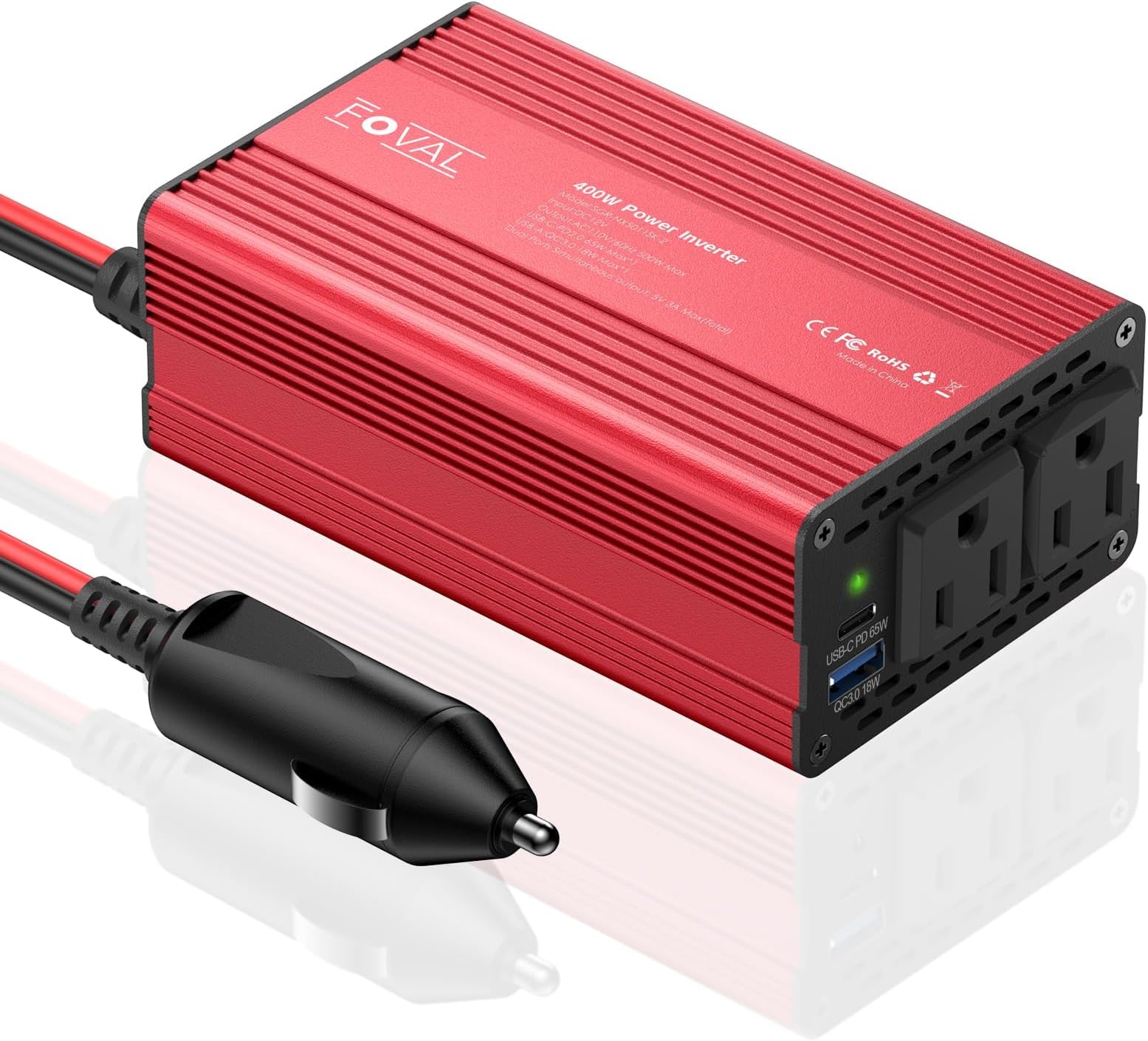 Amazon.com: 400 Watt Power Inverter: Car Power Inverter with PD 65W USB ...