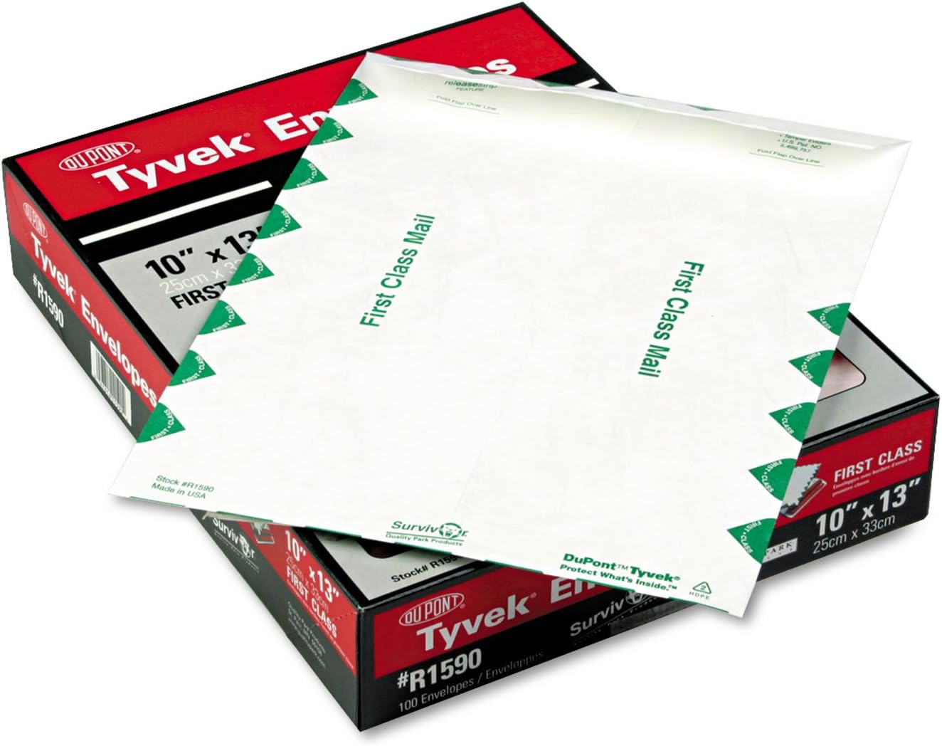 Amazon.com : Quality Park R1590 Survivor Tyvek USPS First Class Mailer ...