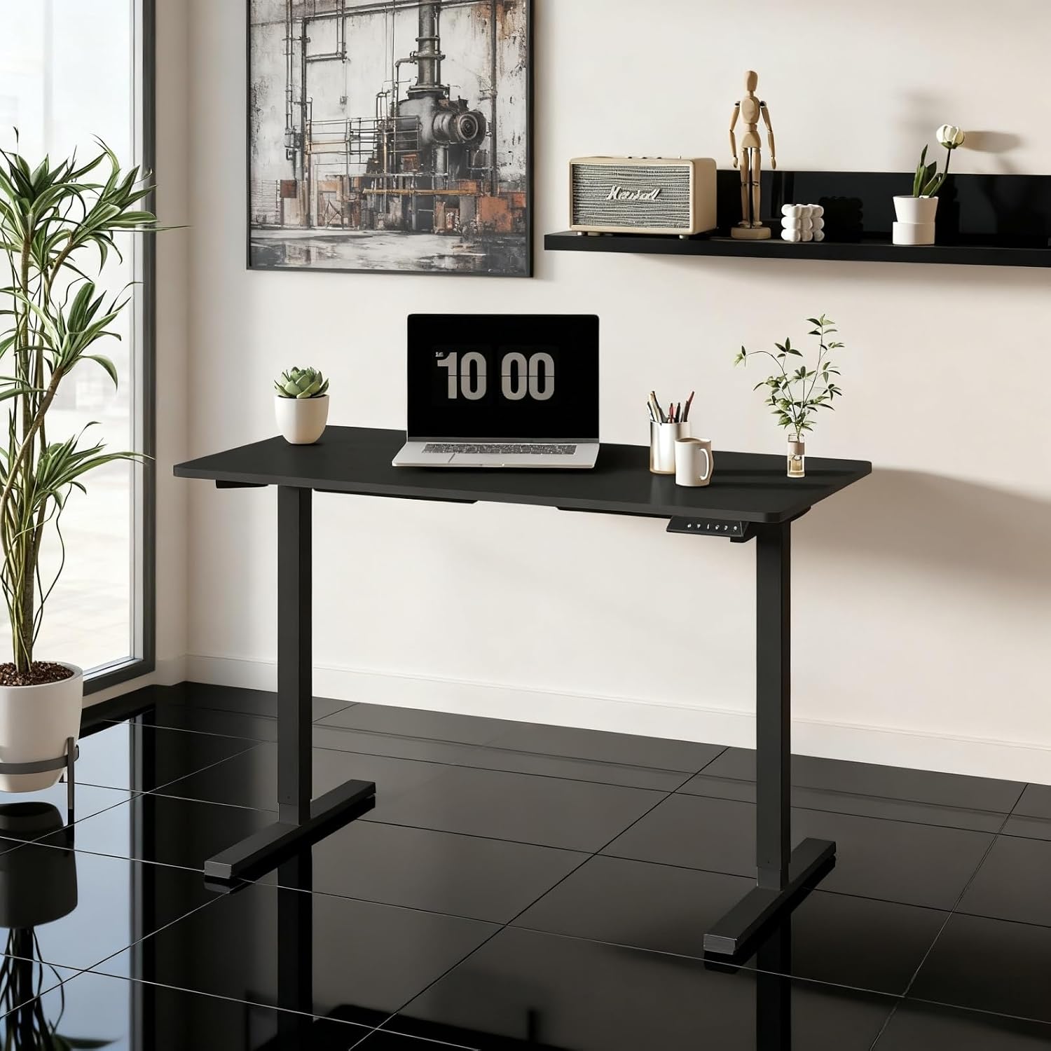 Amazon.com: Trygoal Electric Standing Desk, Adjustable Height Stand up ...