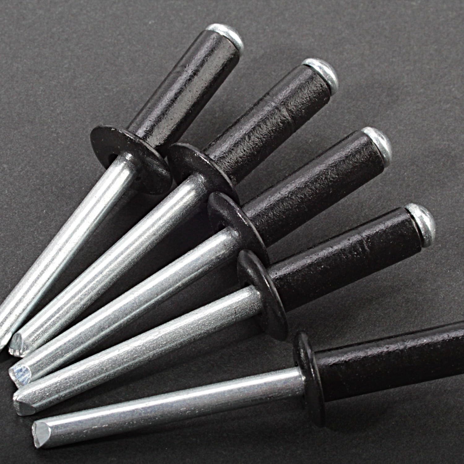 Snapklik.com : Linkup 350pcs Pack 1/8" X 5/32" Black Pop Blind Rivets ...