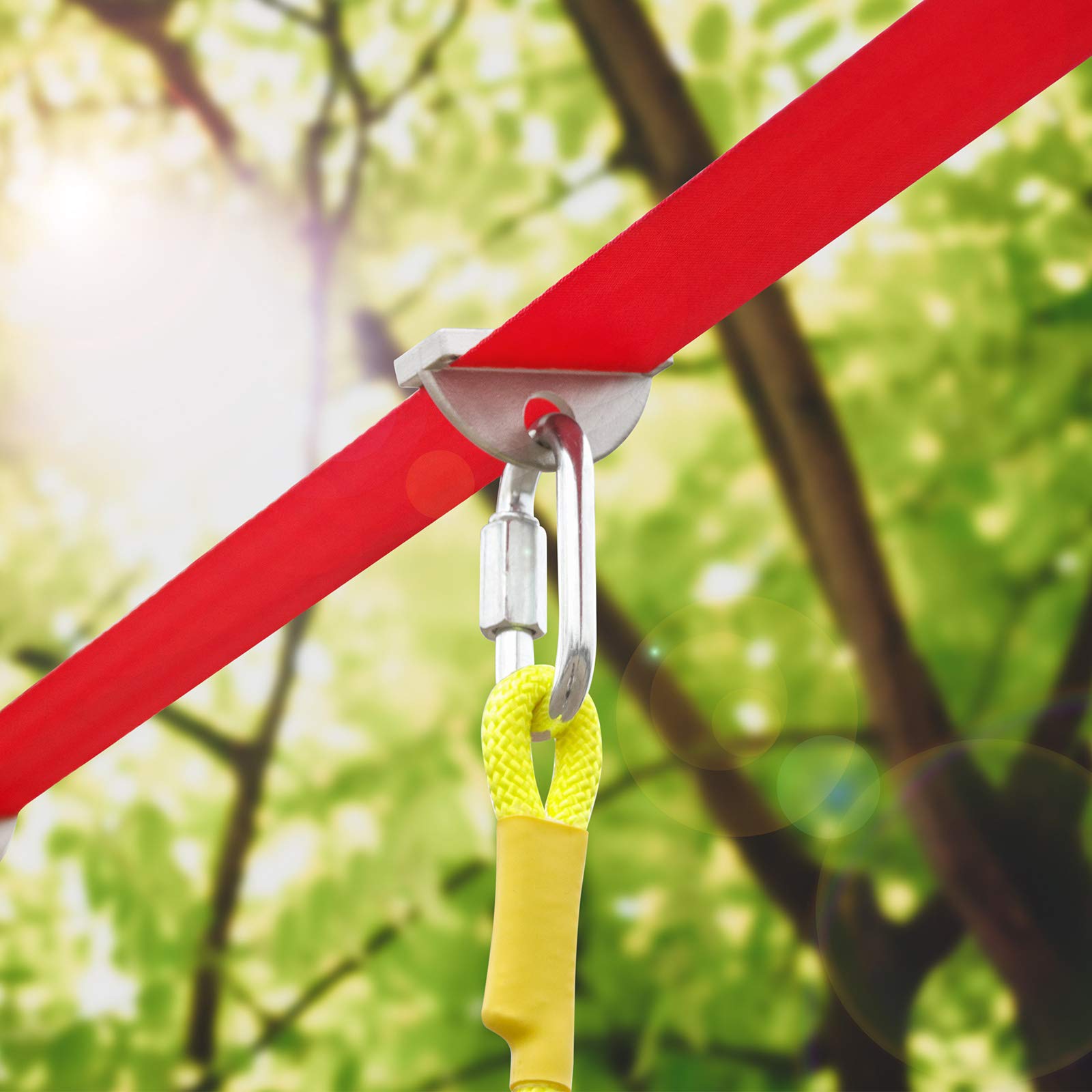 Perantlb Portable Ninja Slackline Monkey Bar & Ladder Intro Kit – 40 ...