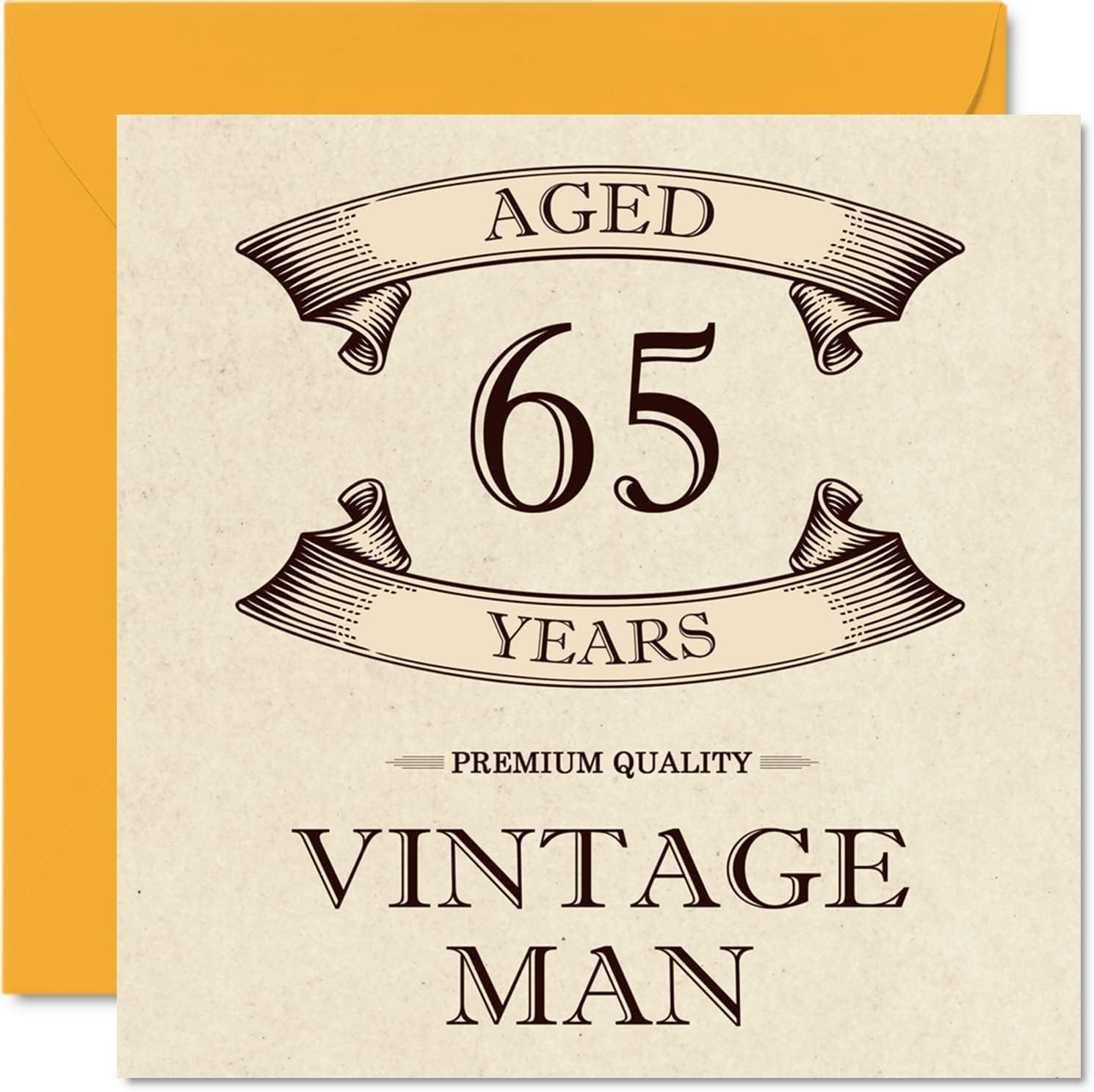 Geburtstagskarte zum 65. Geburtstag im Vintage-Stil für Männer – 65 ...