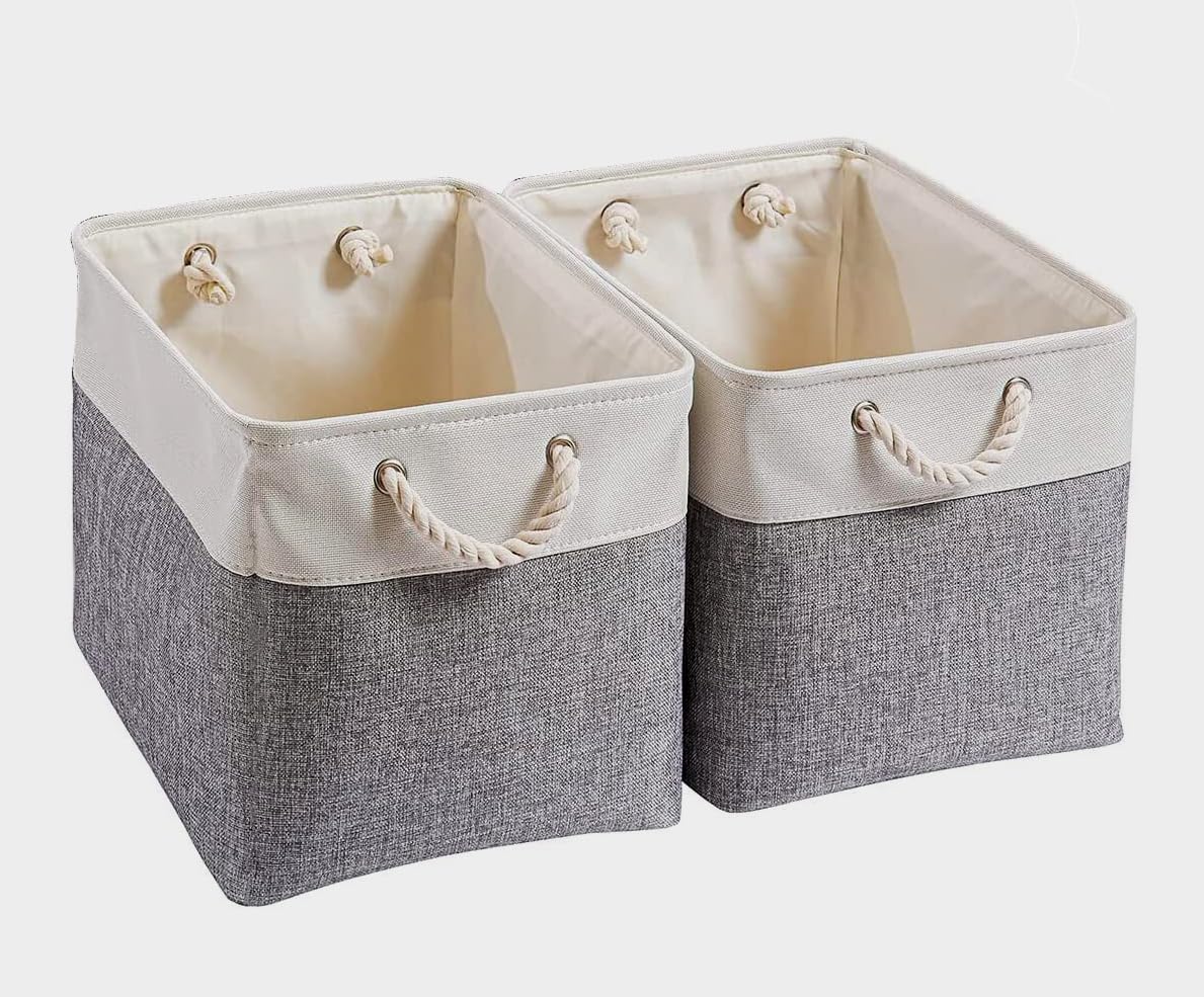 Amazon.com: Elegant and Durable: Set of 2 lightweight yet sturdy fabric ...