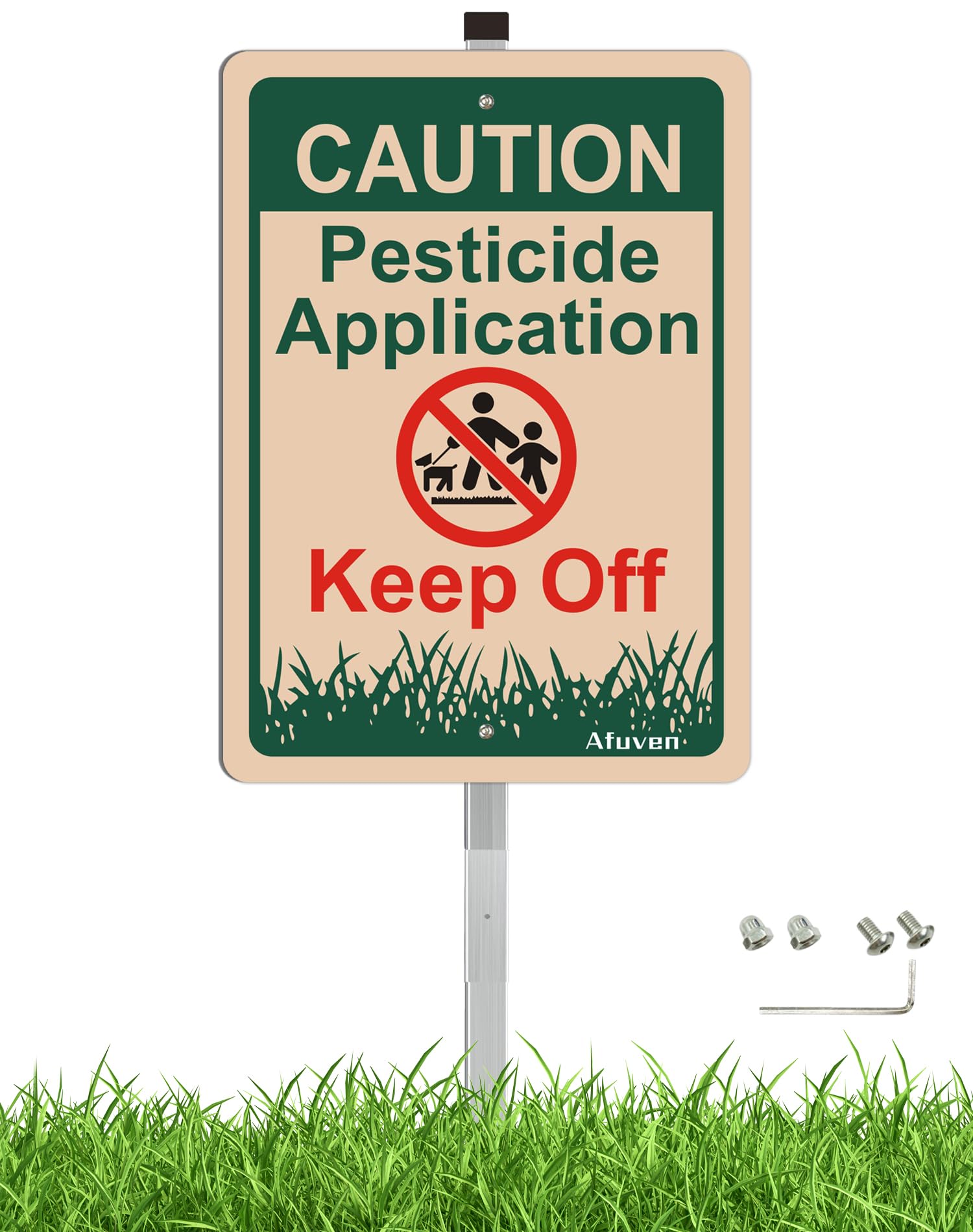 Amazon.com : Caution Pesticide Application Keep Off Sign With Stake for ...