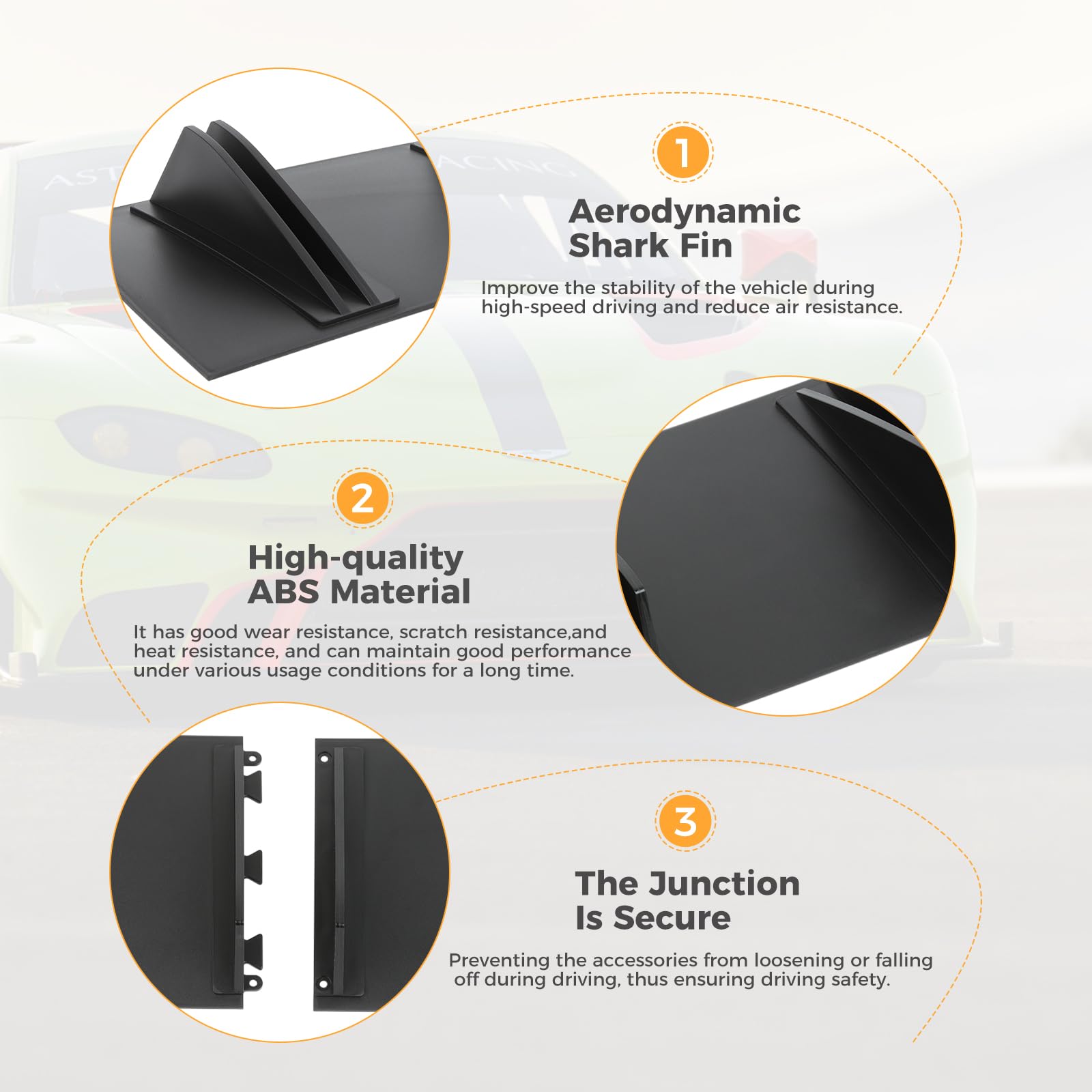 Snapklik.com : DREAMOTOR 31" Car Rear Bumper Lip, Universal Rear ...