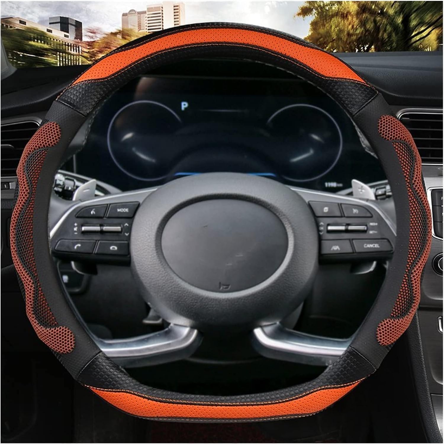 Amazon.com: D Cut Steering Wheel Cover - D Shaped Flat Bottom ...