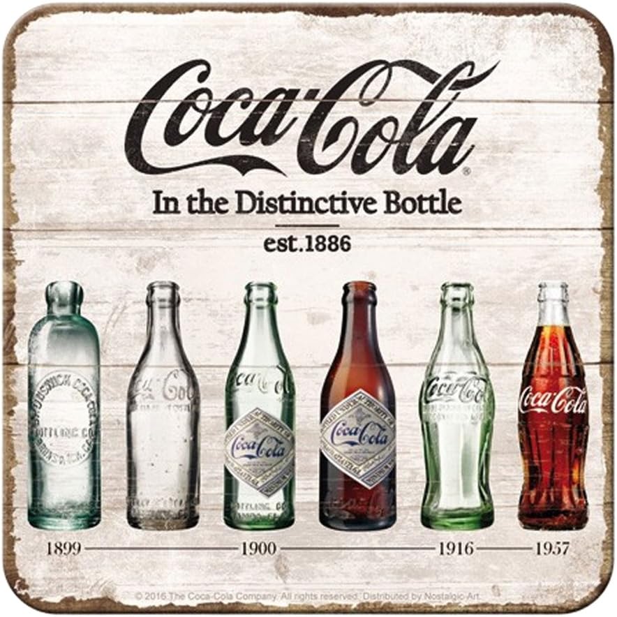Nostalgic-Art 46141 Coca-Cola Bottle Timeline, Dessous de Verre ...