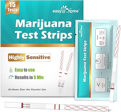 Amazon.com: Easy@Home Marijuana Test Strips, 15 Pack Highly Sensitive ...