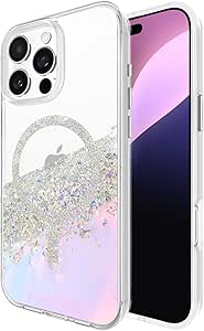 Amazon.com: Case-Mate iPhone 16 Pro Max Case [Compatible with MagSafe] - Sparkly Holographic ...