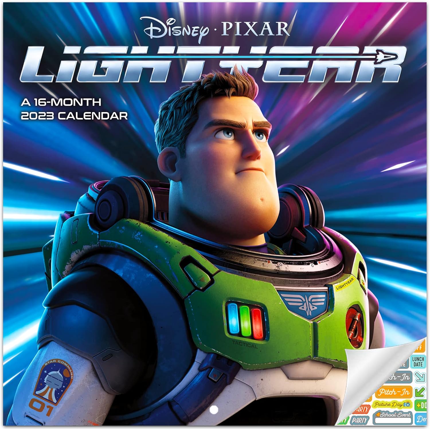 Calendario Lightyear 2023 paquete de calendario de pared Buzz Lightyear ...