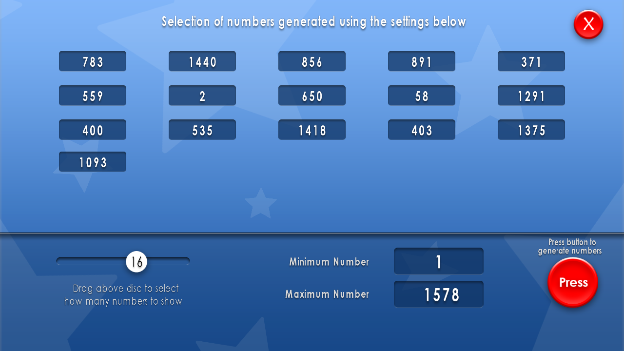 Random Number Suite - App on Amazon Appstore