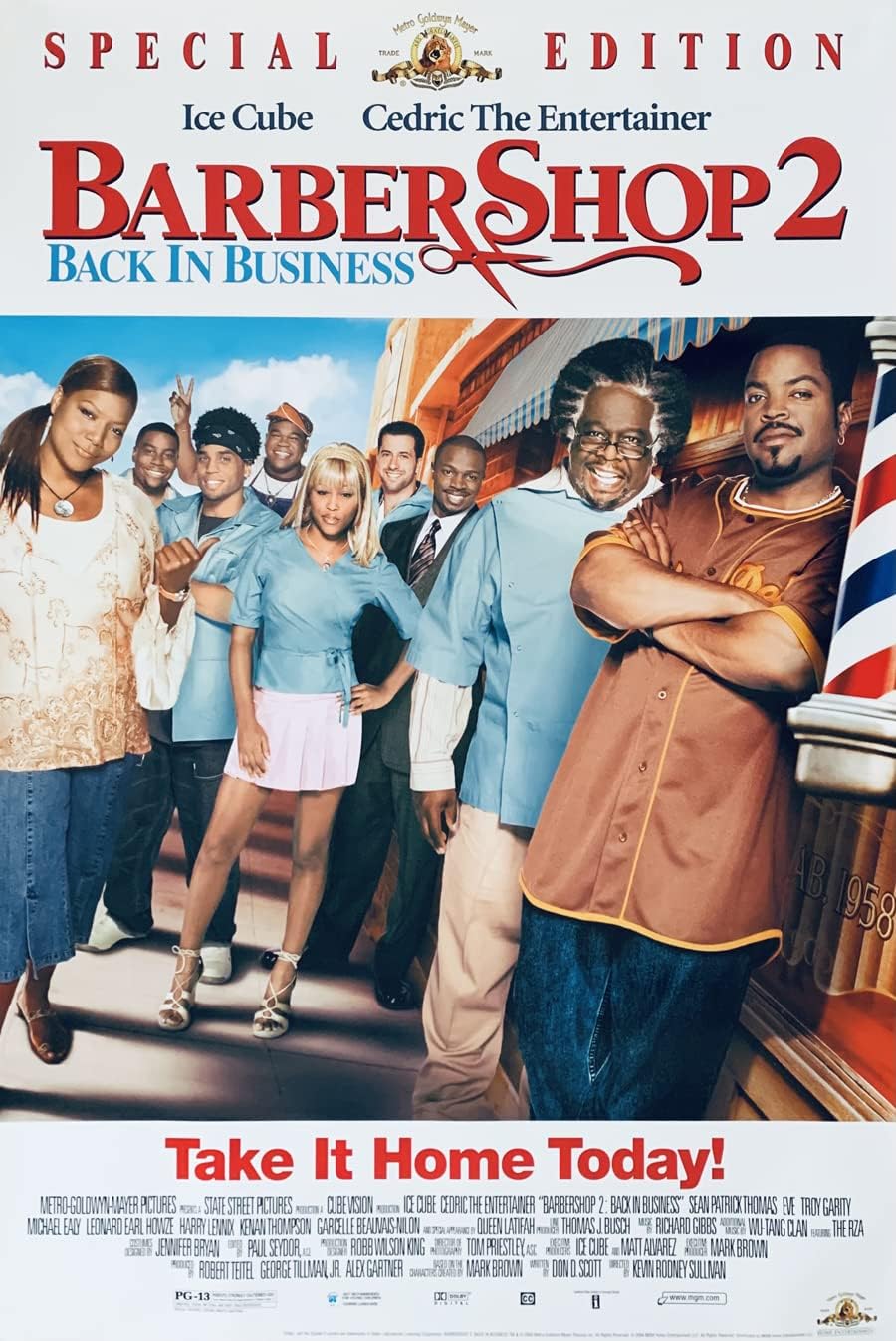 Amazon.com: Movie Poster BARBERSHOP 2 BACK IN BUSINESS 1 Sided ORIGINAL ...