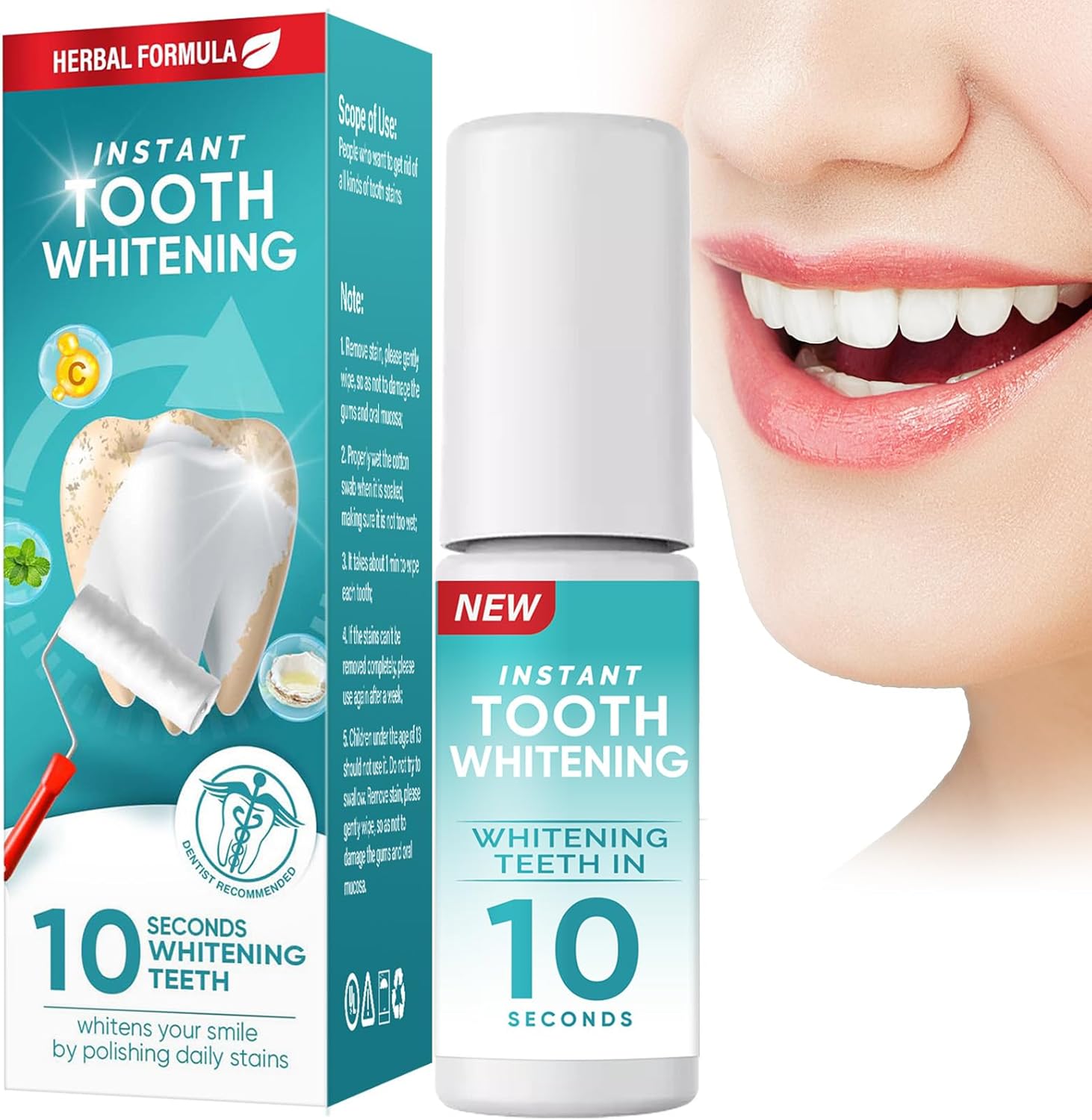 Amazon.com: Tooth Paint,Teeth Whitening Paint for Removing Tooth Stains ...
