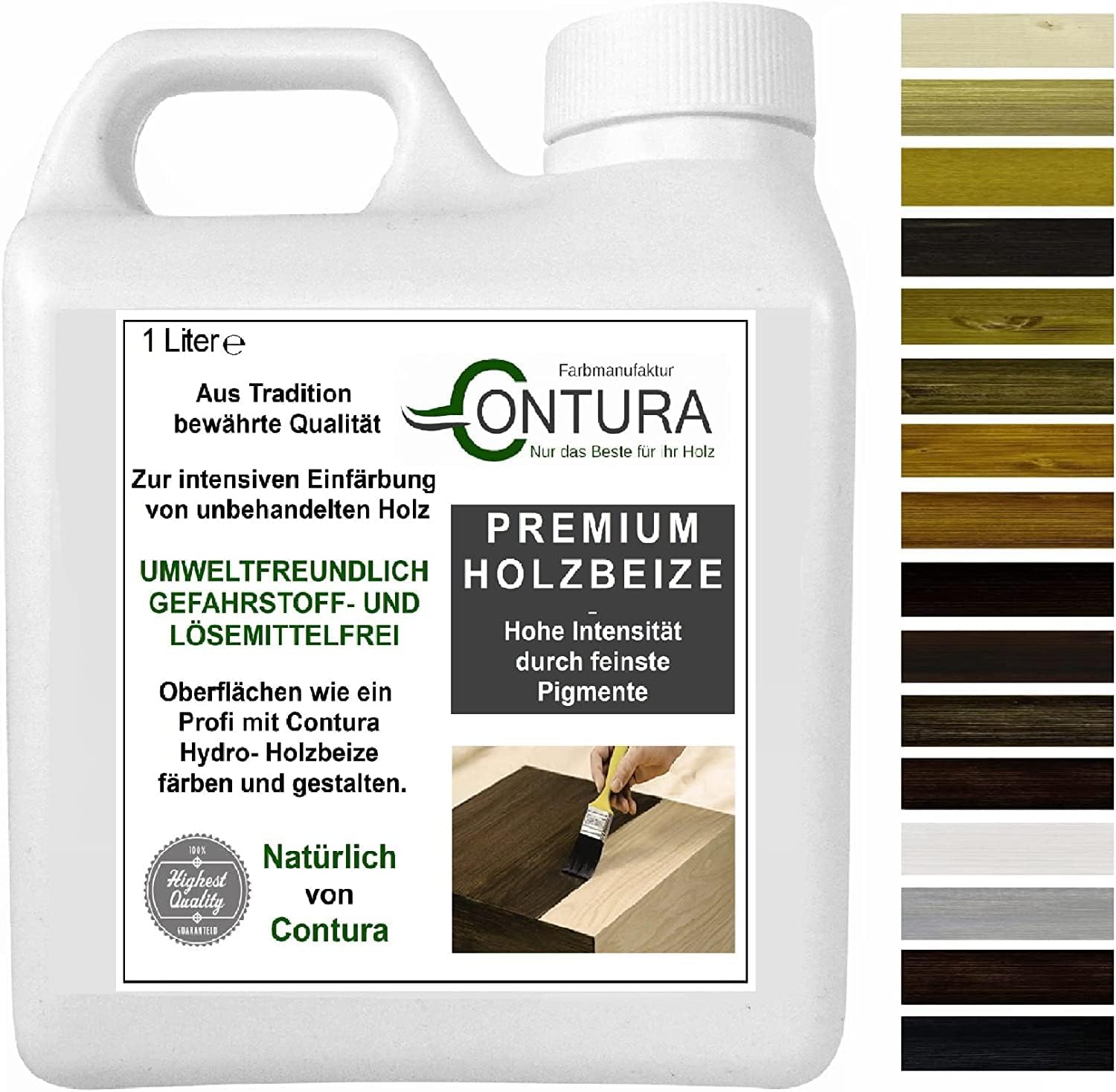 Holzbeize 1 Liter Tischler Beize Holz Farbe Wasserbeize Antik Möbel ...