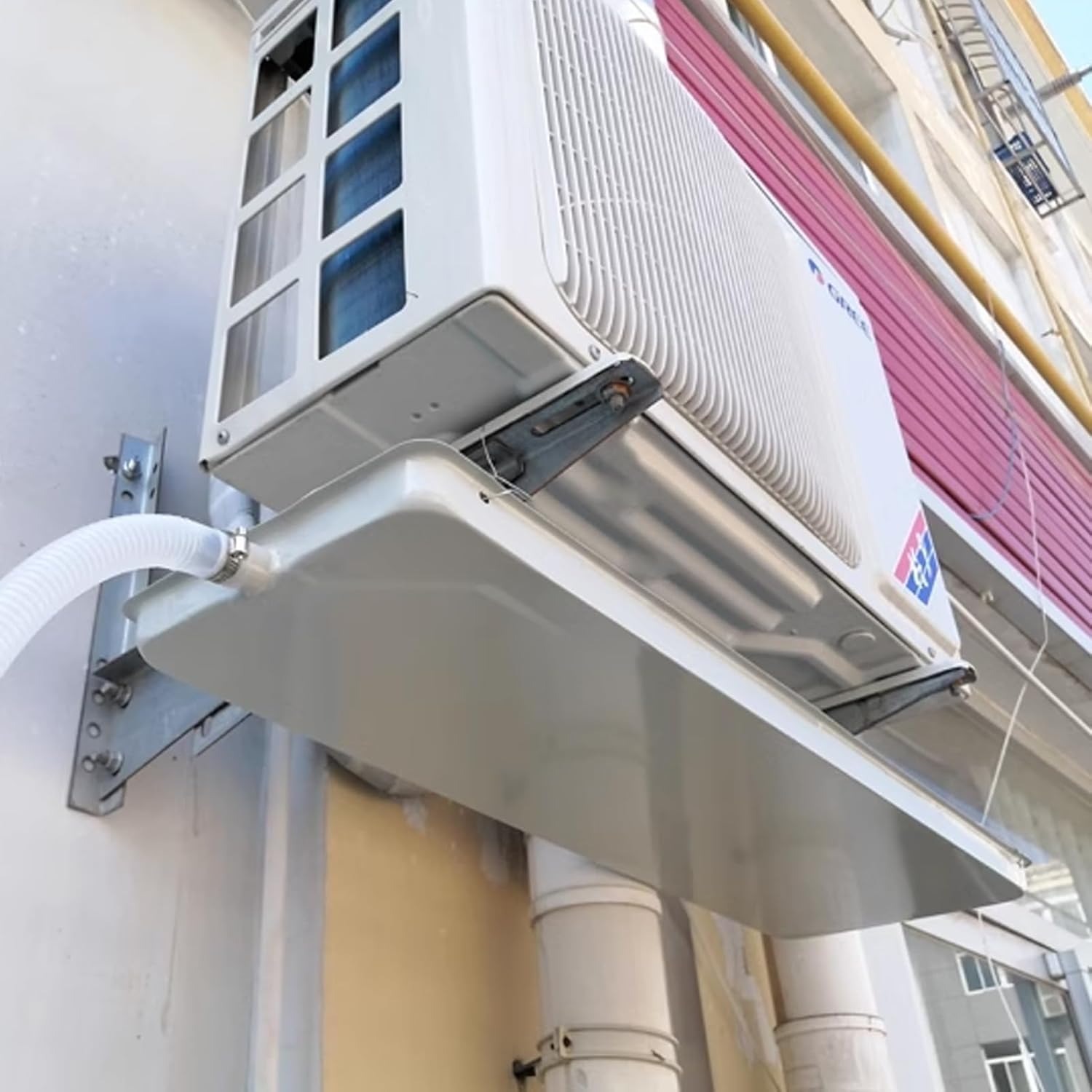 Stainless Steel Air Conditioner Drain Pan with Hose & Pipe - Portable ...