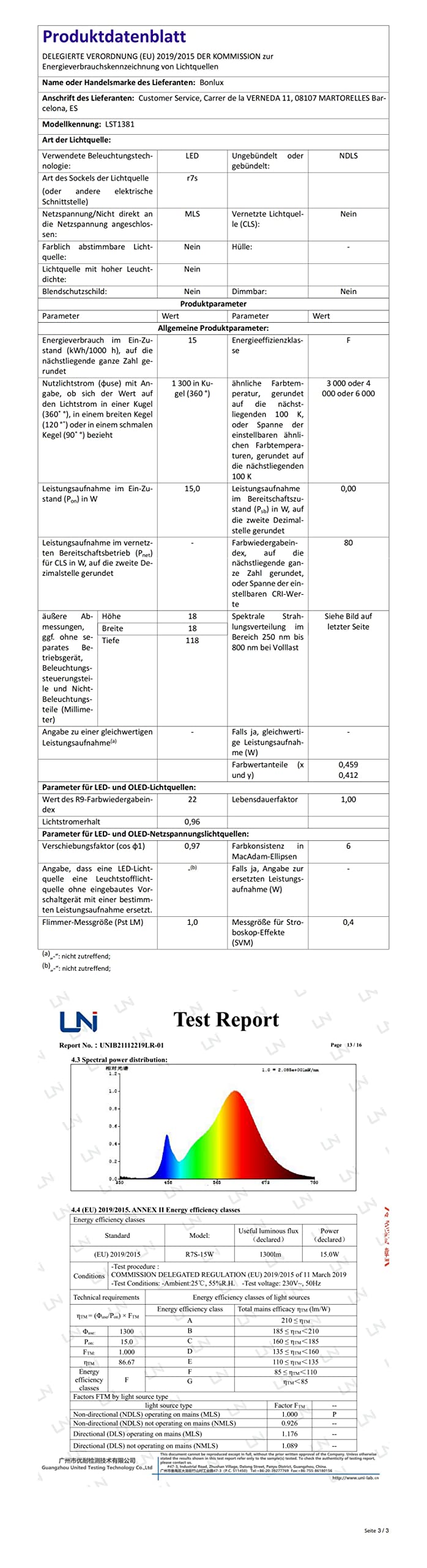 Bonlux R7s Adapter LED Lamp Socket 118 mm J118 Universal Fitting Socket ...