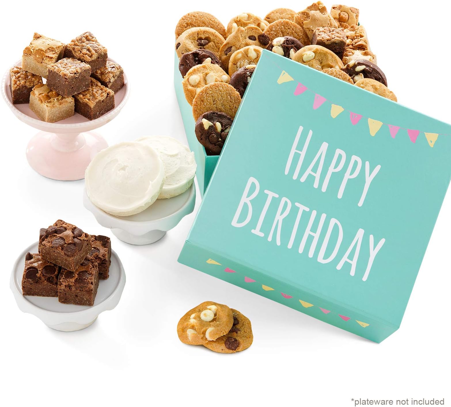 Amazon.com: Mrs. Fields - Birthday Bites Cookie Box, Assorted with 18 ...