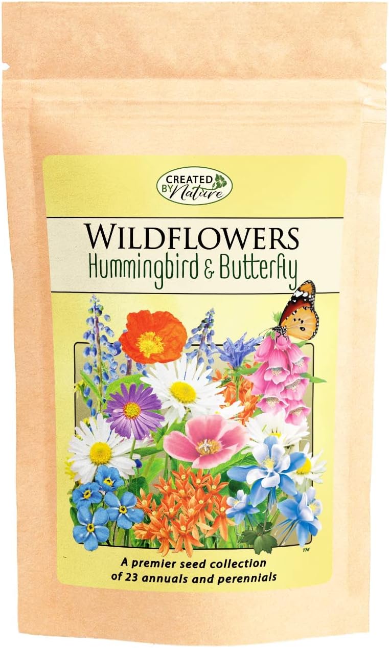 Amazon.com : David's Garden Seeds Wildflower Butterfly Hummingbird Mix ...