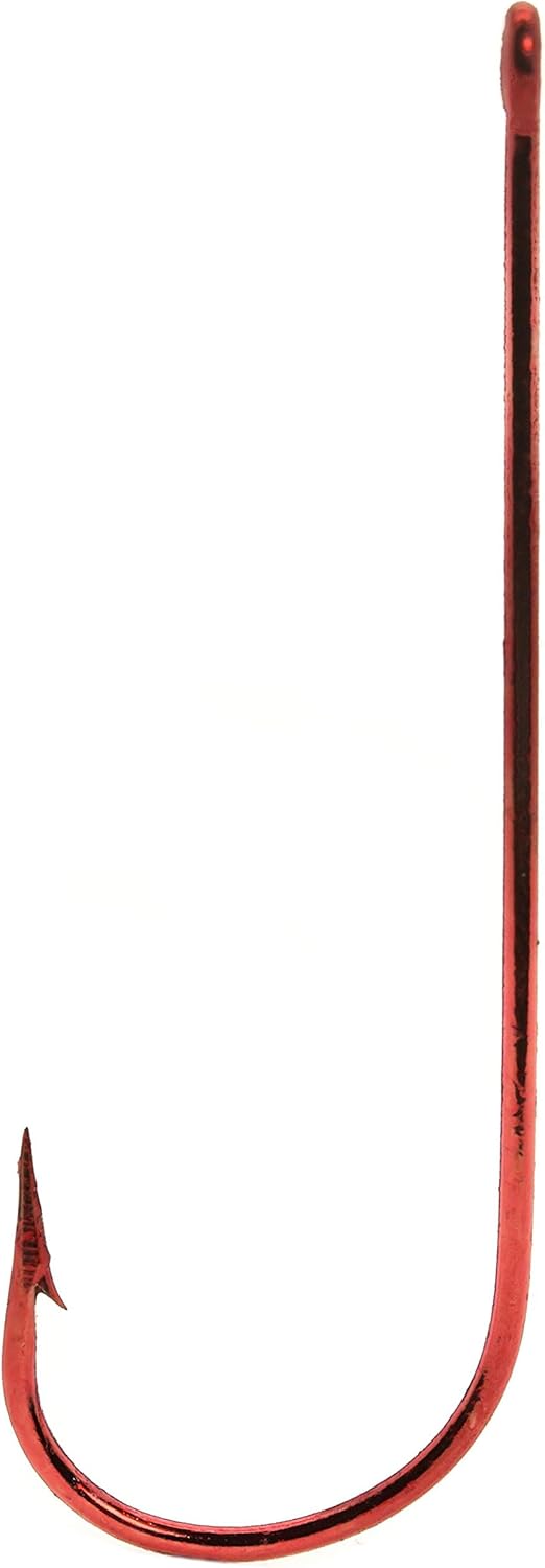 Amazon.com : Mustad Aberdeen Hook Ringed - Red 6 : Fishing Hooks ...