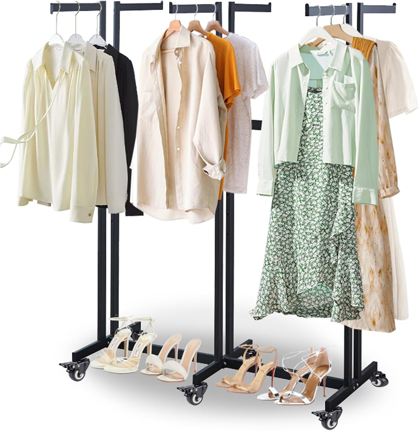 Amazon.com: Takpylia Heavy Duty 6 Arms Clothing Rack, Floor Standing ...