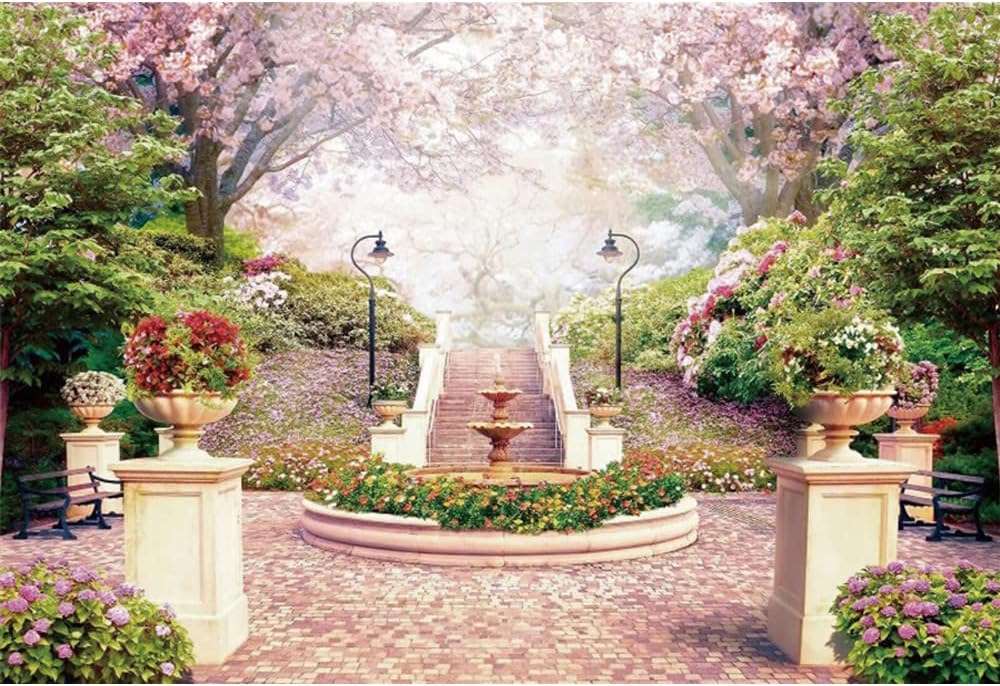 Amazon.com : Garden Backdrops for Photography 7 x 5 ft Spring Park ...