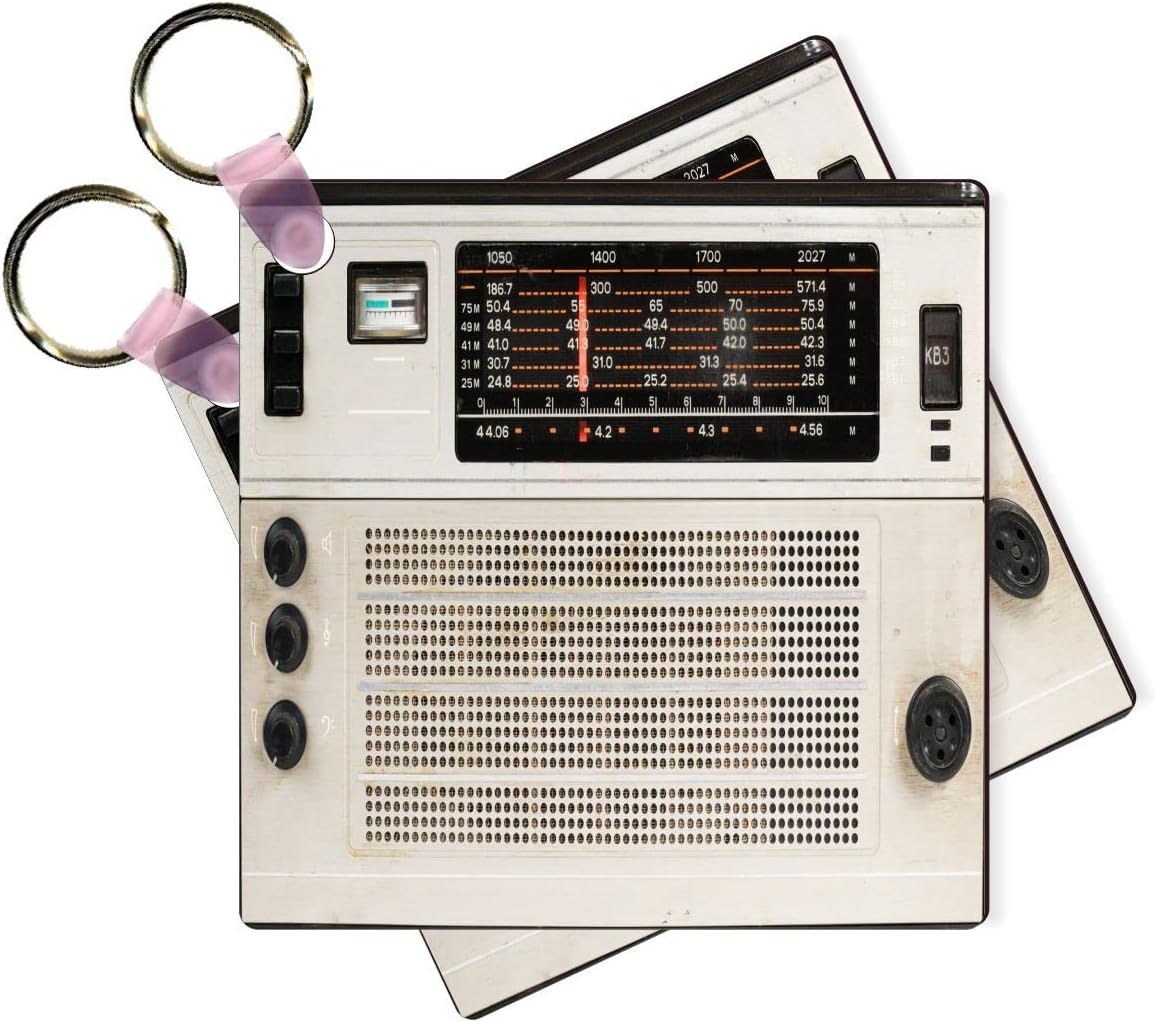Amazon.com: Sam Sandor Transistor Radio Vintage Key Chains - 2.25 Inch ...