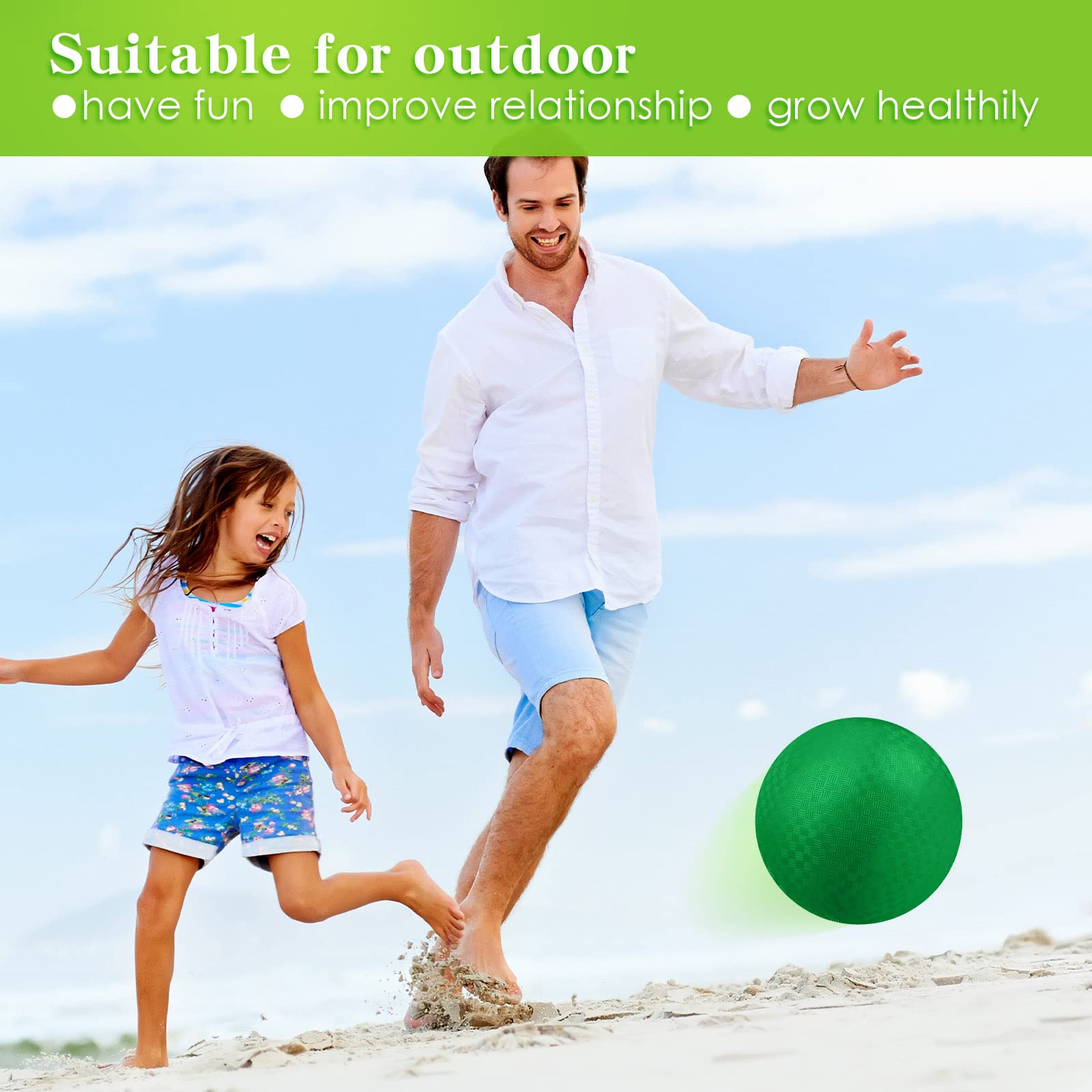 Snapklik.com : Yunsailing 24 Pieces Dodgeball Playground Ball Kickball ...