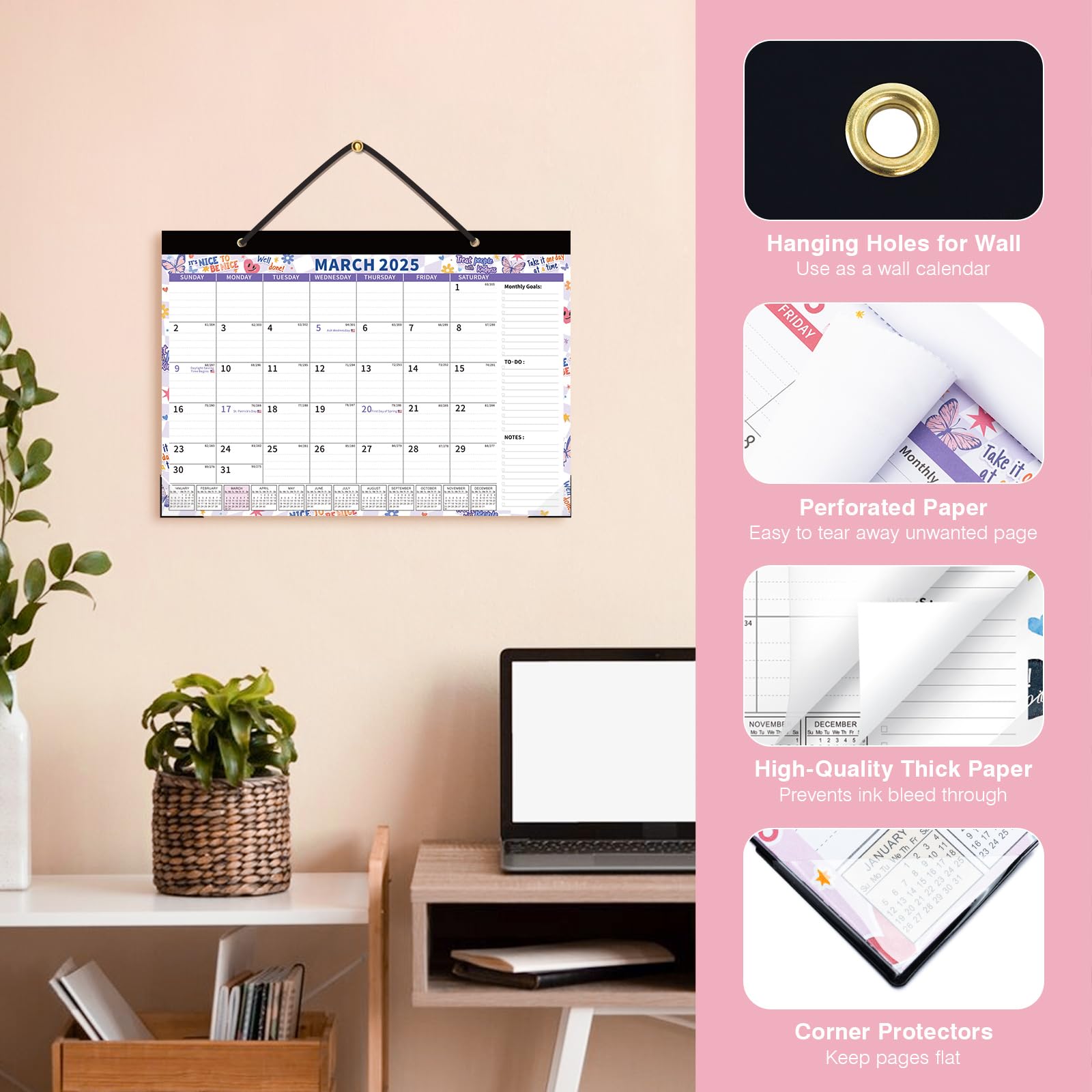 Desk Pad Calendar 2025 2025 Desk Calendar - Desk Calendar 2025, Jan ...
