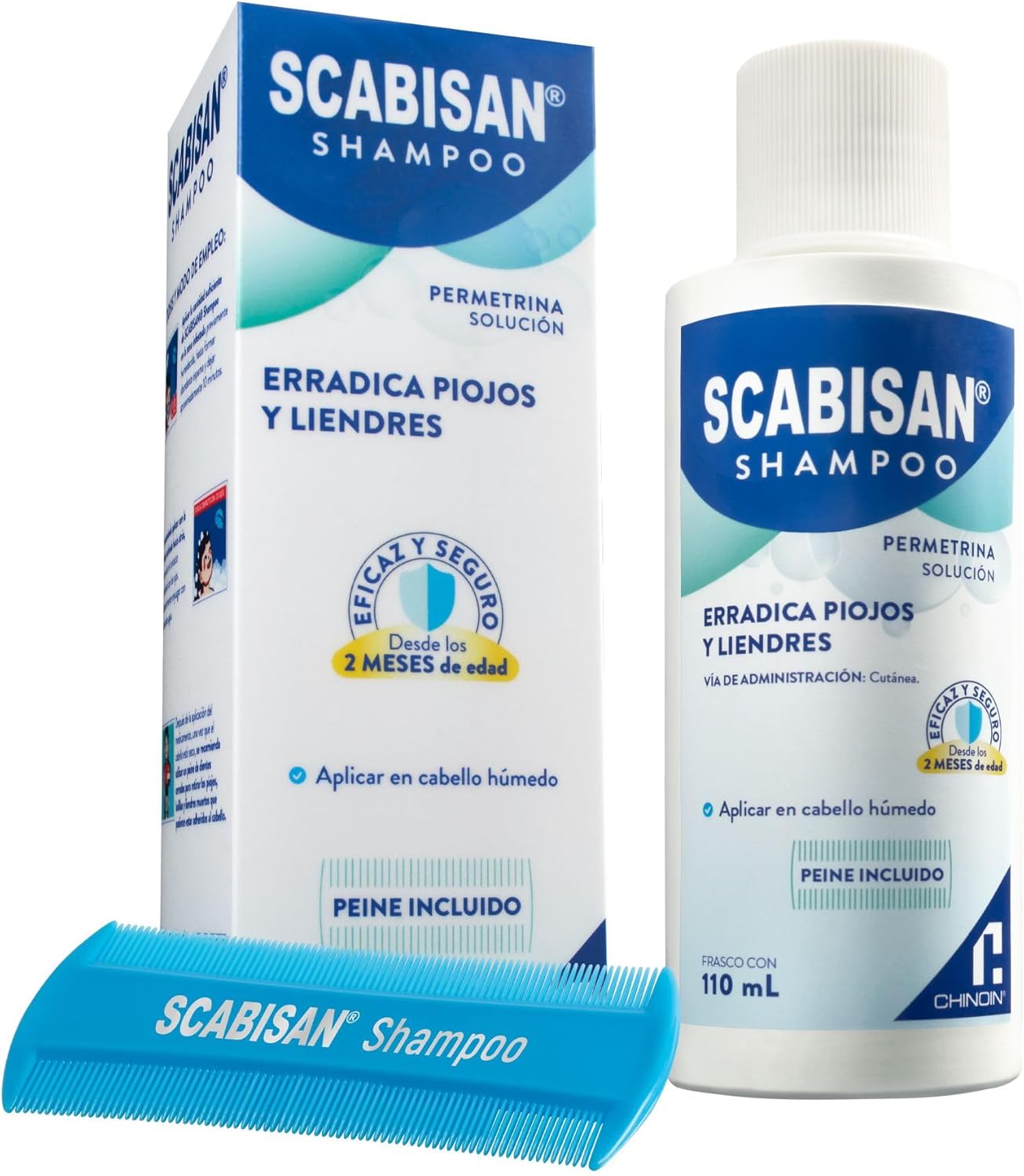 Scabisan Scabisan Sh 110ml, color, 1 count, pack of/paquete de 1 ...