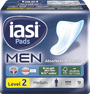 IASI MEN Medium Level 2, Protections Absorbantes pour fuites urinaires ...