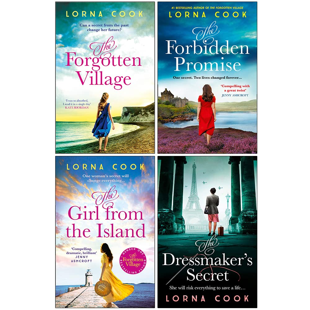 Lorna Cook Collection 4 Books Collection Set (The Forgotten Village ...