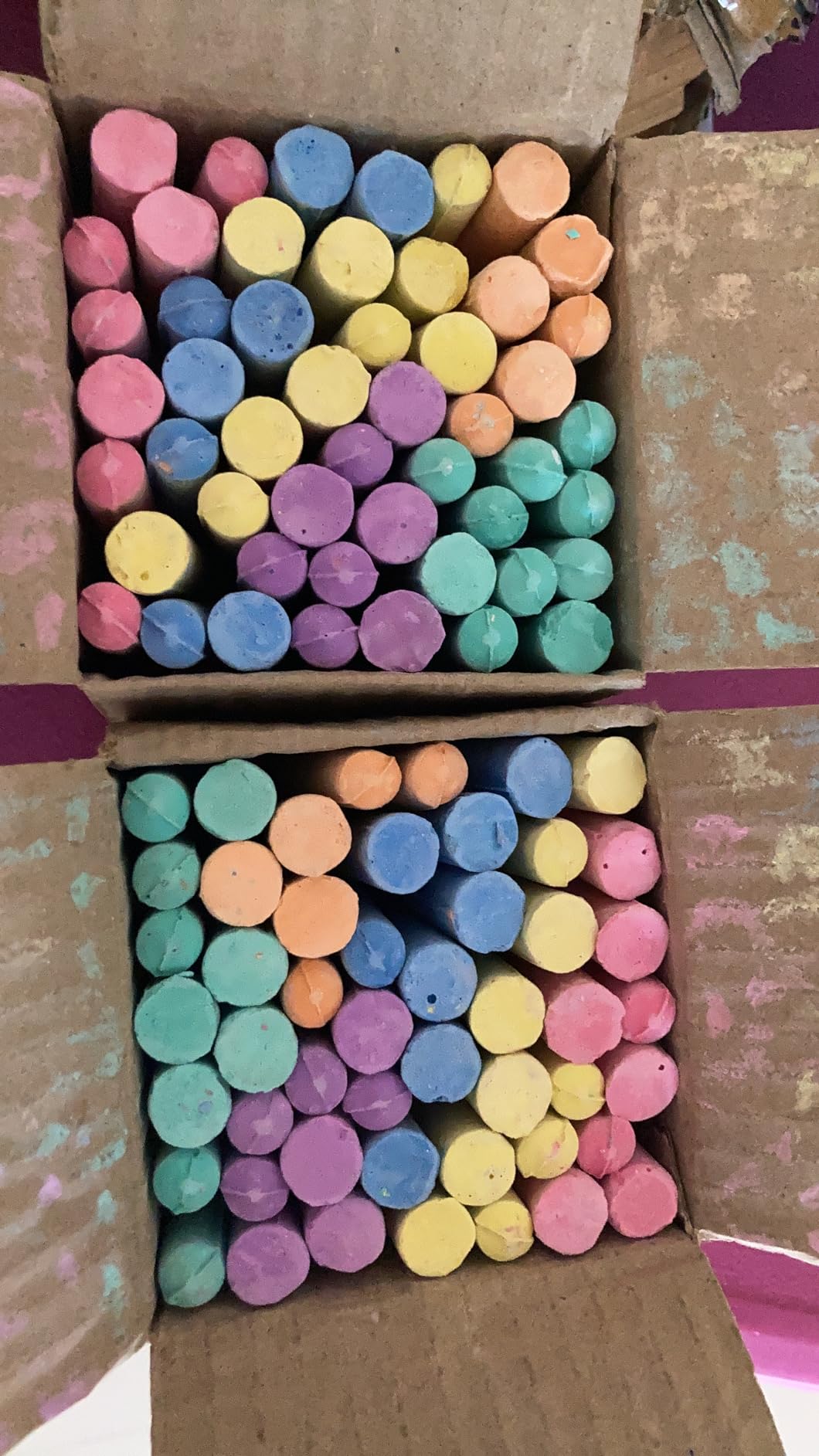 SSKR Dustless Color Chalks Limestone Slate Pencils Chalk Piece full ...