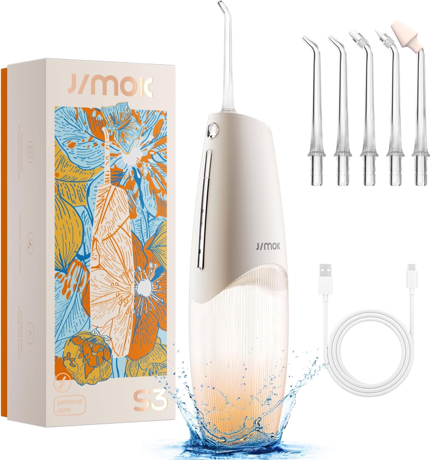 Amazon.com: Water Dental Flosser Pick for Teeth, Portable Oral ...