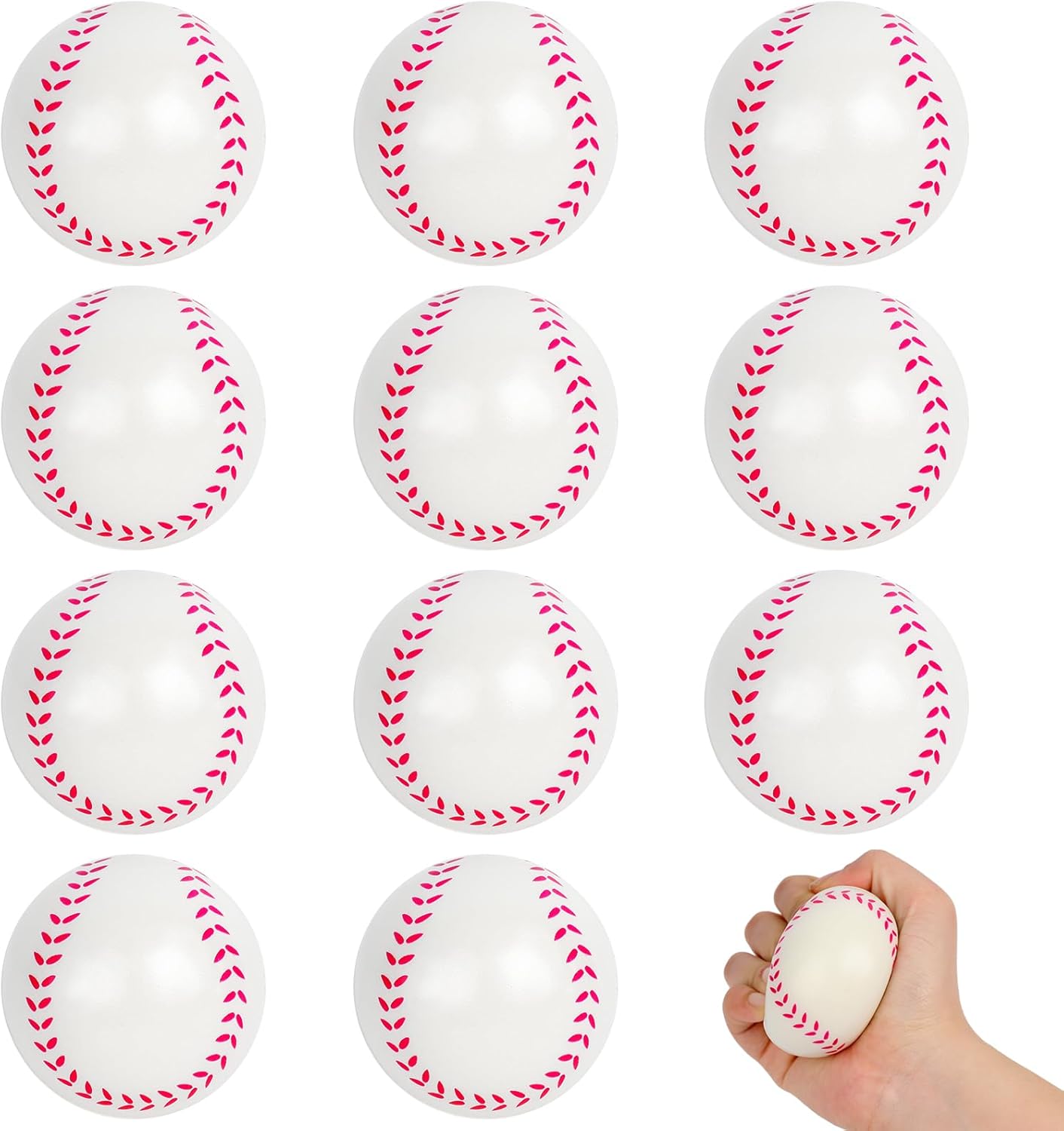 Amazon.com: LovesTown Baseball Stress Balls, 12PCS 2.5Inch Soft ...
