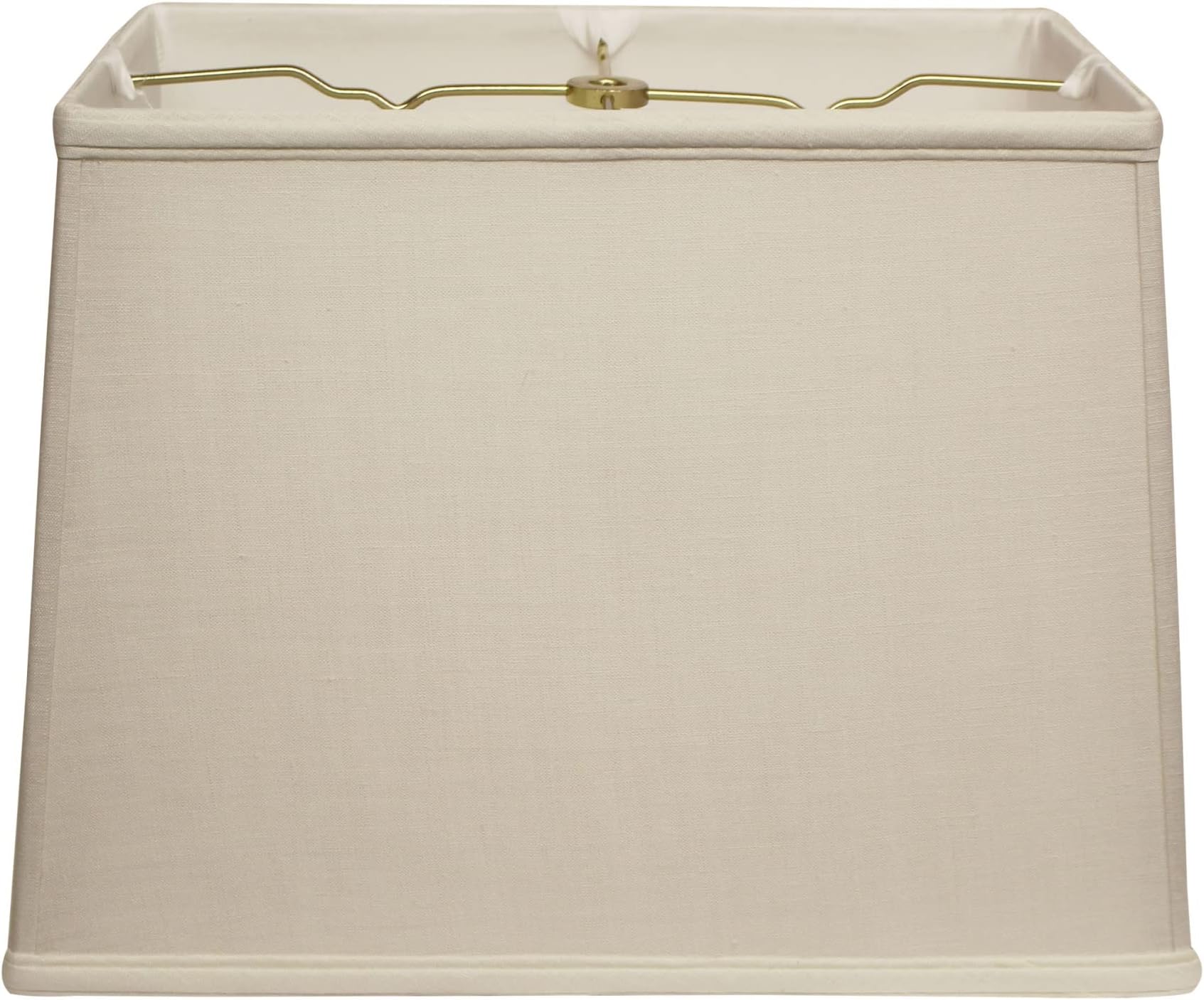 Design and Deliver White Linen Rectangle Lamp Shade 17" wide x 8" deep ...