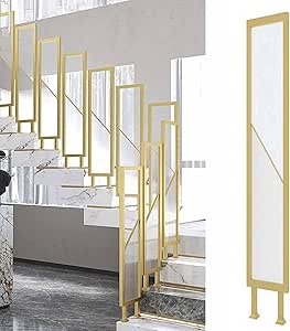 Amazon.com: Metal Stairs Handrail - Tempered Glass Railing, Retro ...