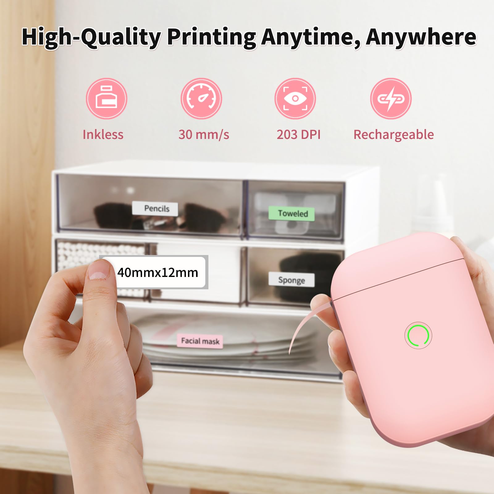 Snapklik.com : JADENS D11 Pro Portable Bluetooth Label Maker