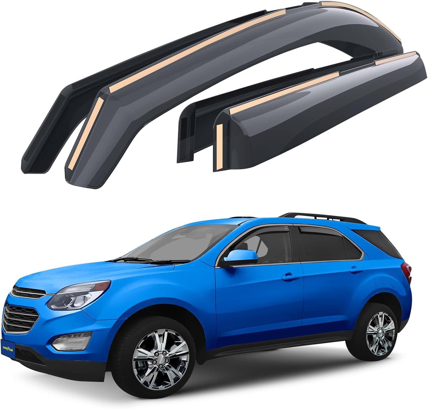 Amazon.com: Goodyear Shatterproof in-Channel Window Deflectors for ...