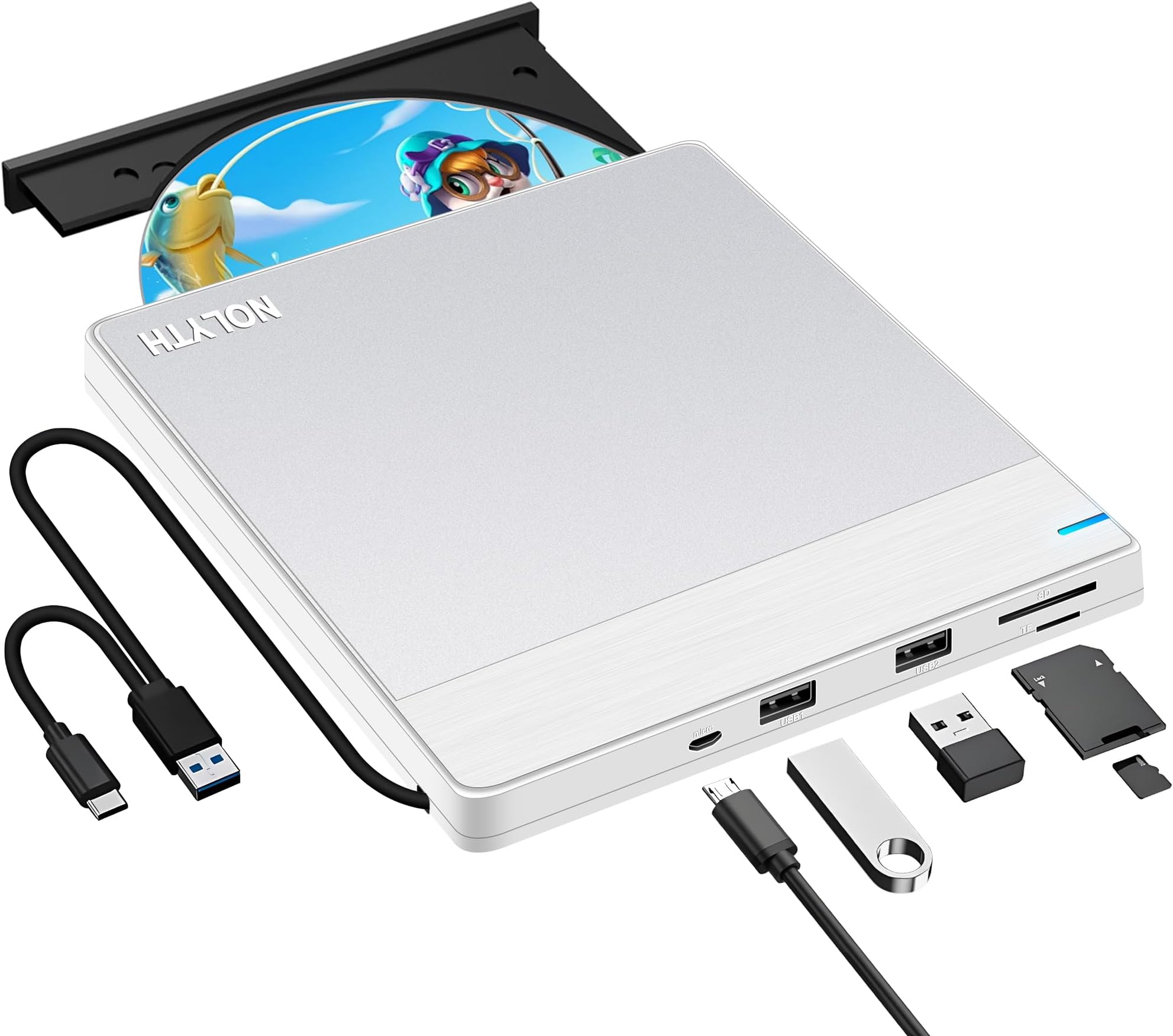 Amazon.com: VikTck USB-C Superdrive External DVD/CD Reader and DVD/CD ...