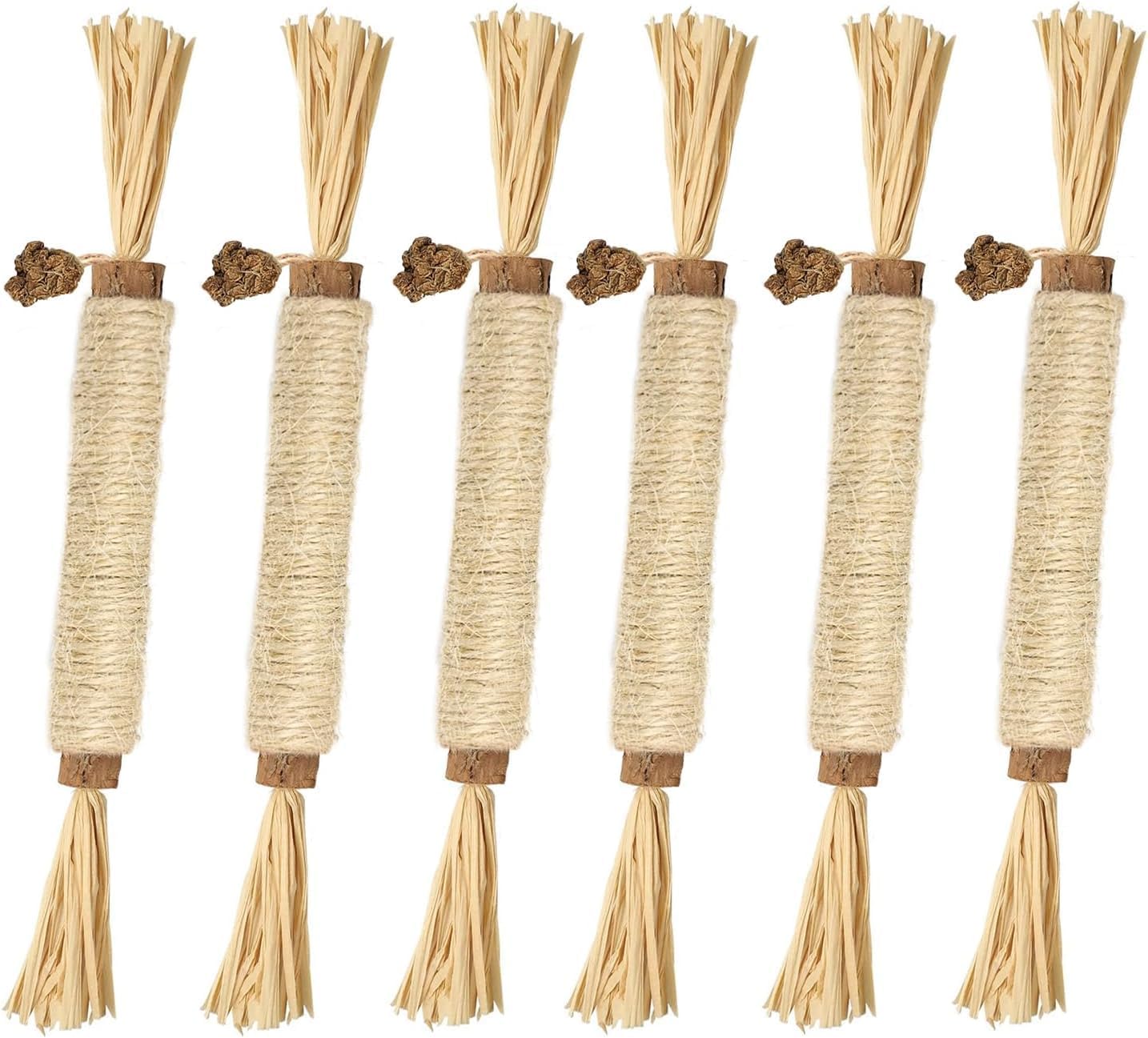 JIUDONE Silvervine Sticks Cat Toys,6 Pack Natural Cat Chew Stick Toy ...