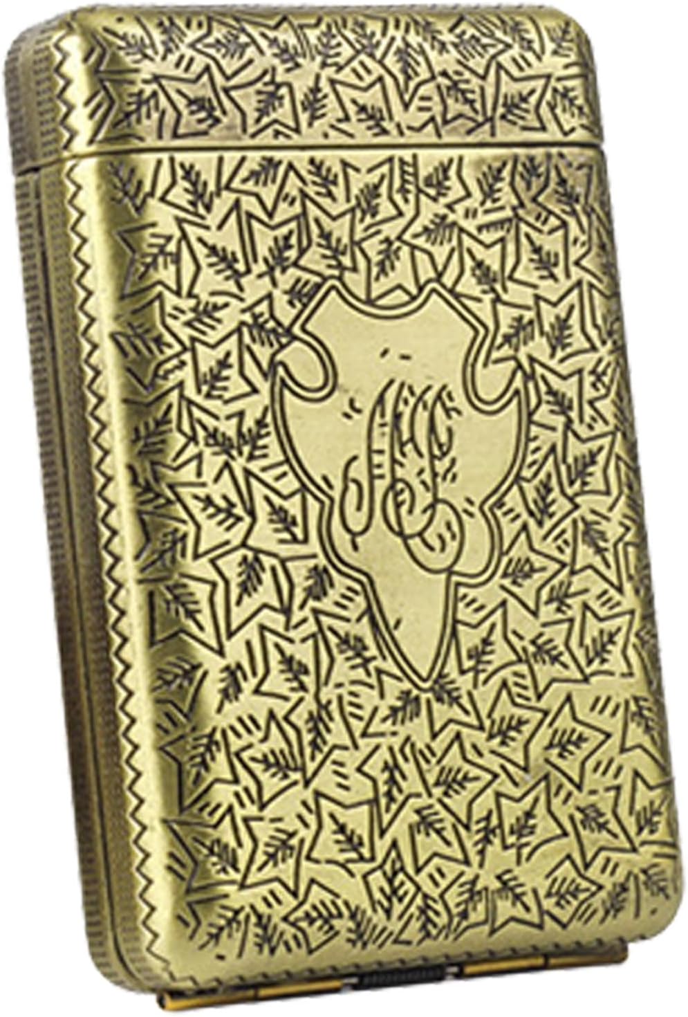 Metal Cigarette Case,Retro European 3-Sided Carving Cigaret Box,Tri ...