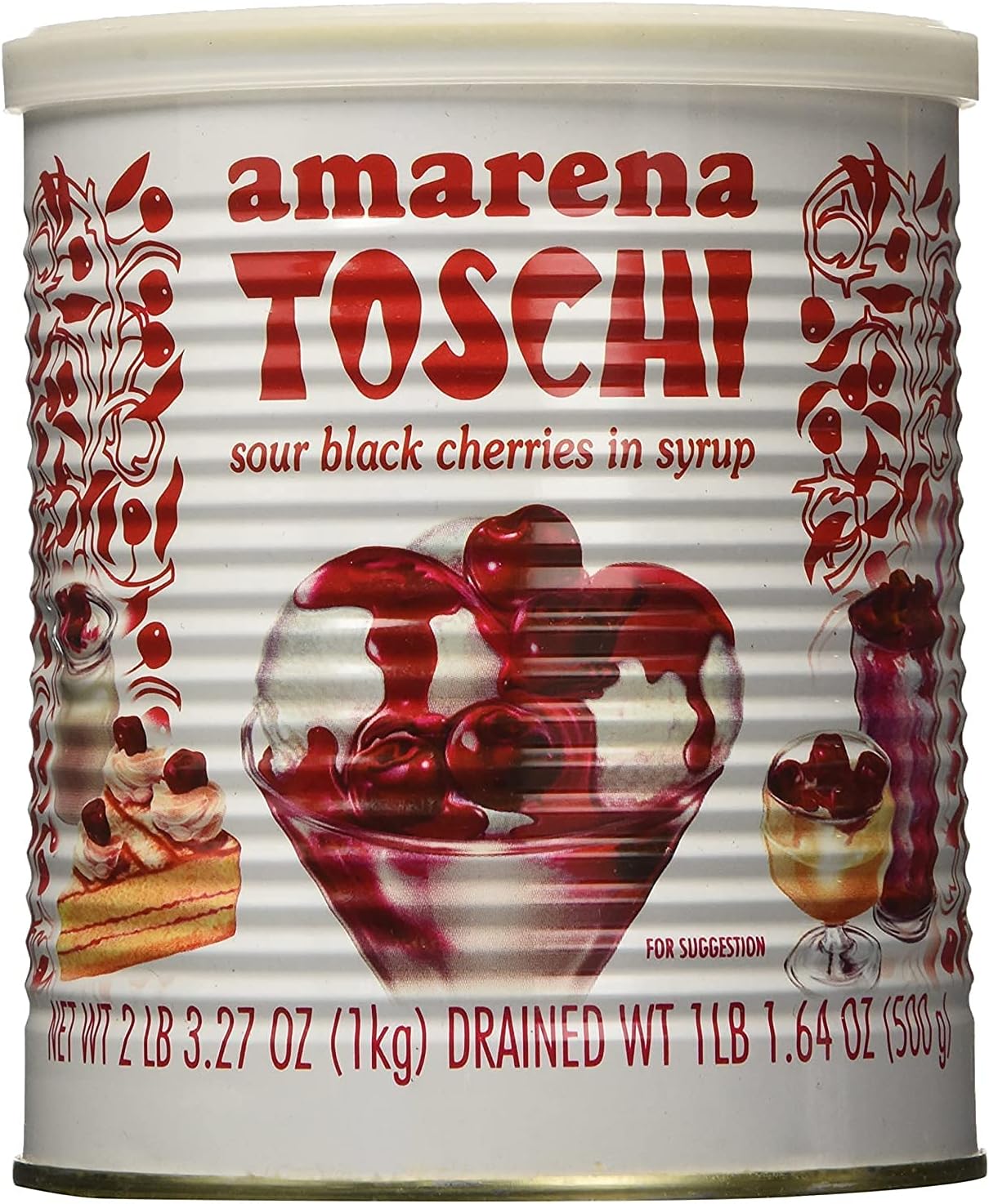 Amazon.com : Toschi Amarena Black Cherries in Syrup, 2 LB 3.27 Oz ...