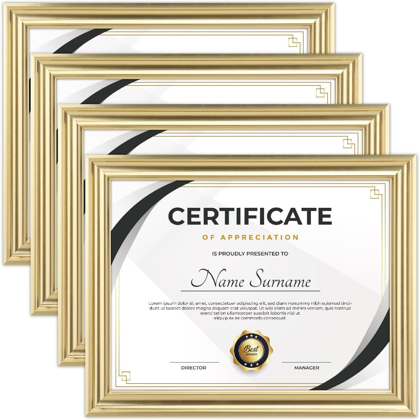 Amazon.com - Toner Depot 8.5x11 Certificate Frame,Document frames for ...