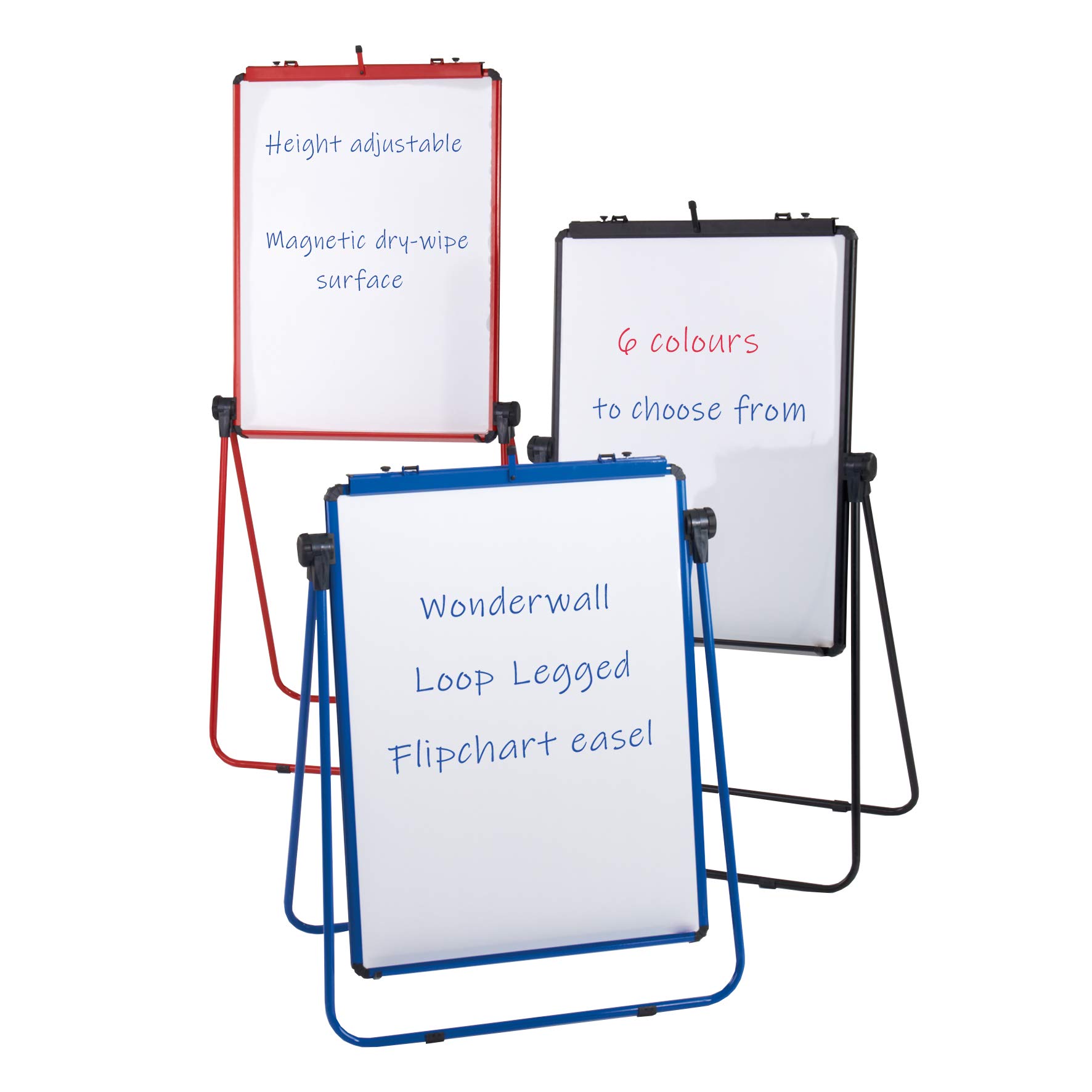 Wonderwall Double-Sided Magnetic Flipchart Easel – Height Adjustable ...